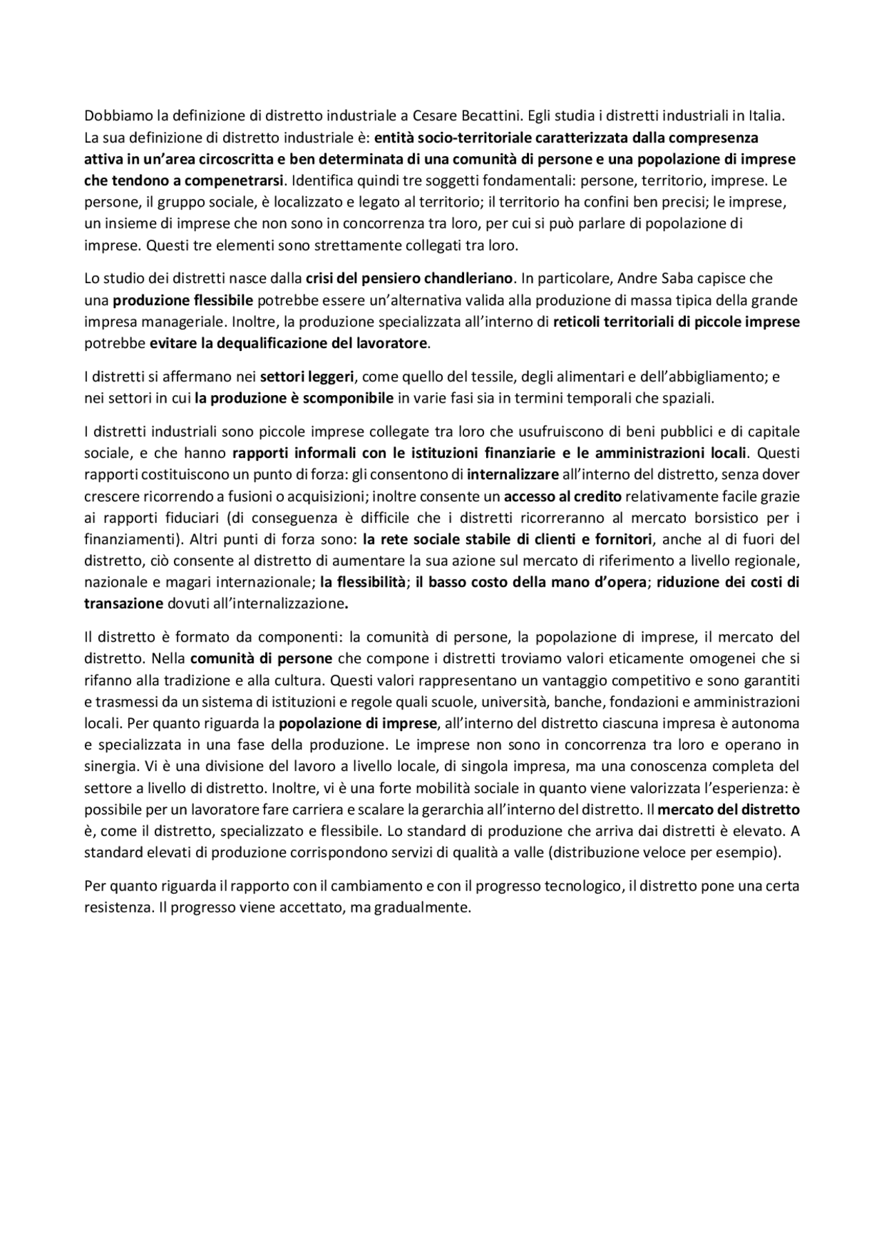 Distretti Industriali Docsity