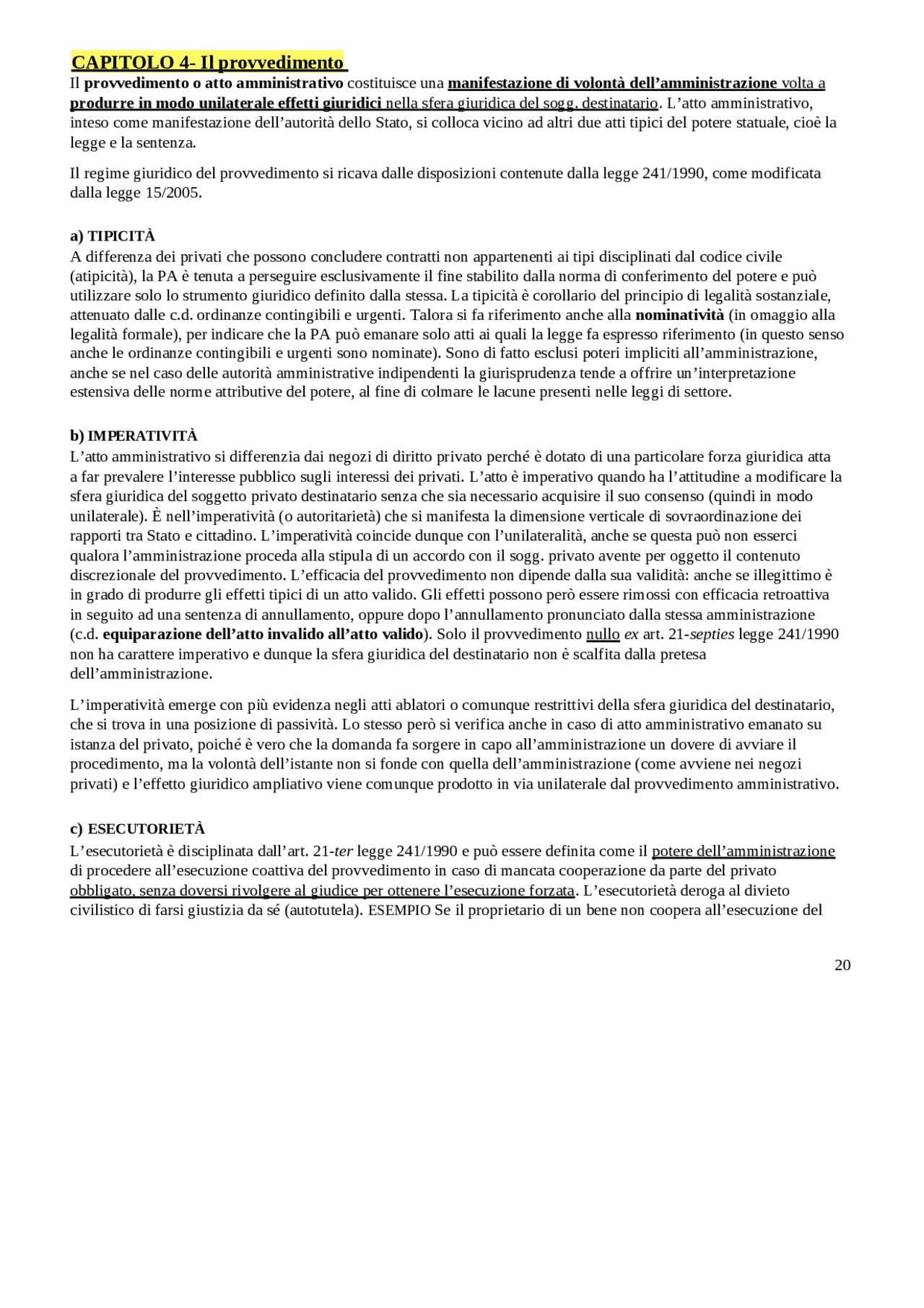 Manuale Di Diritto Amministrativo Clarich Docsity