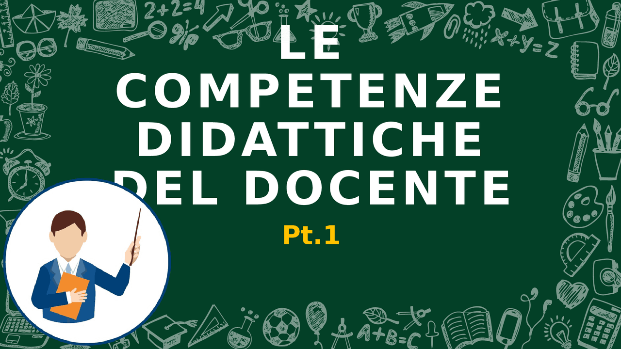 Competenze didattiche del docente - Docsity