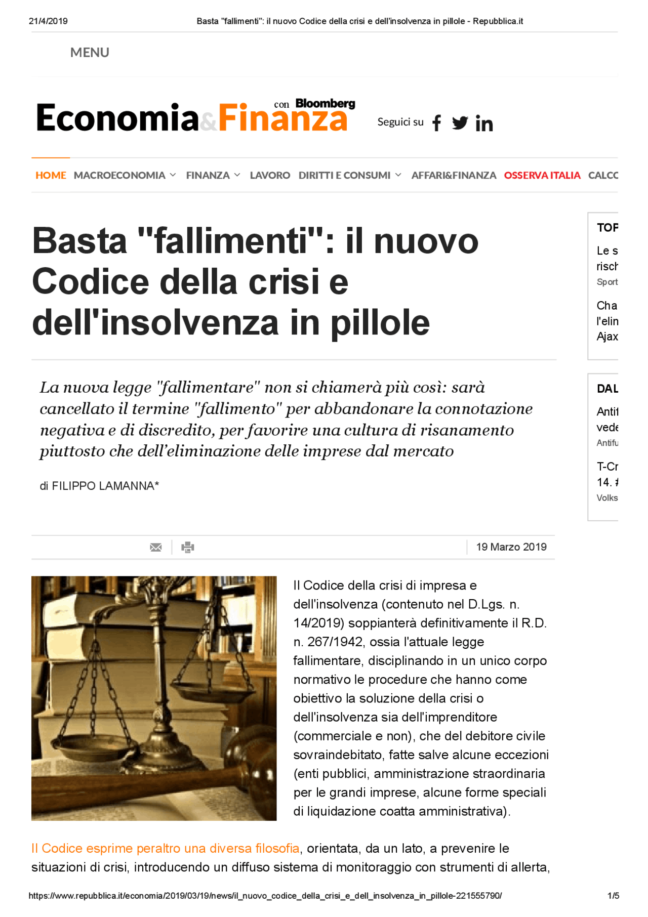 Fallimento E Riforme Docsity