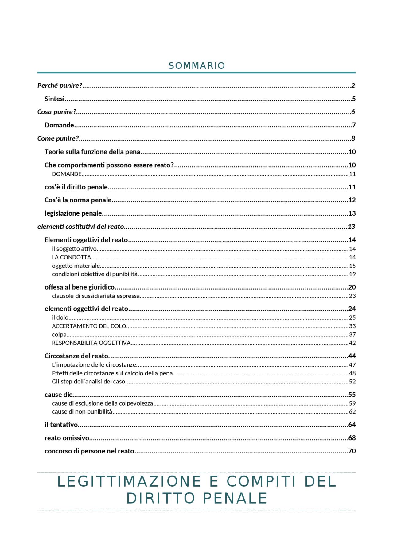 Appunti Di Diritto Penale Modulo 1 Integrati Con Slides Docsity