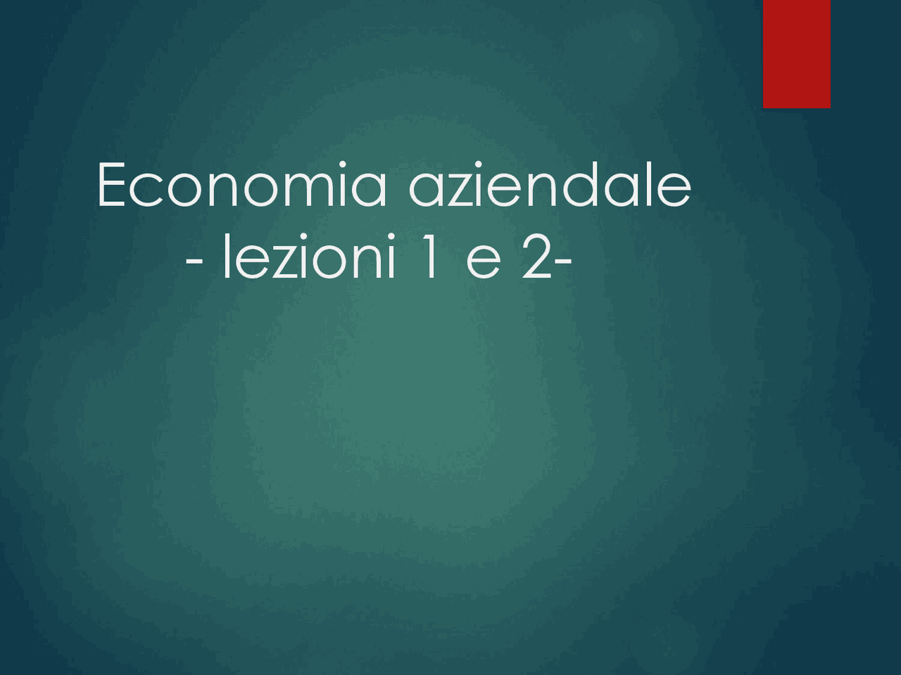 Economia Aziendale Slide Docsity
