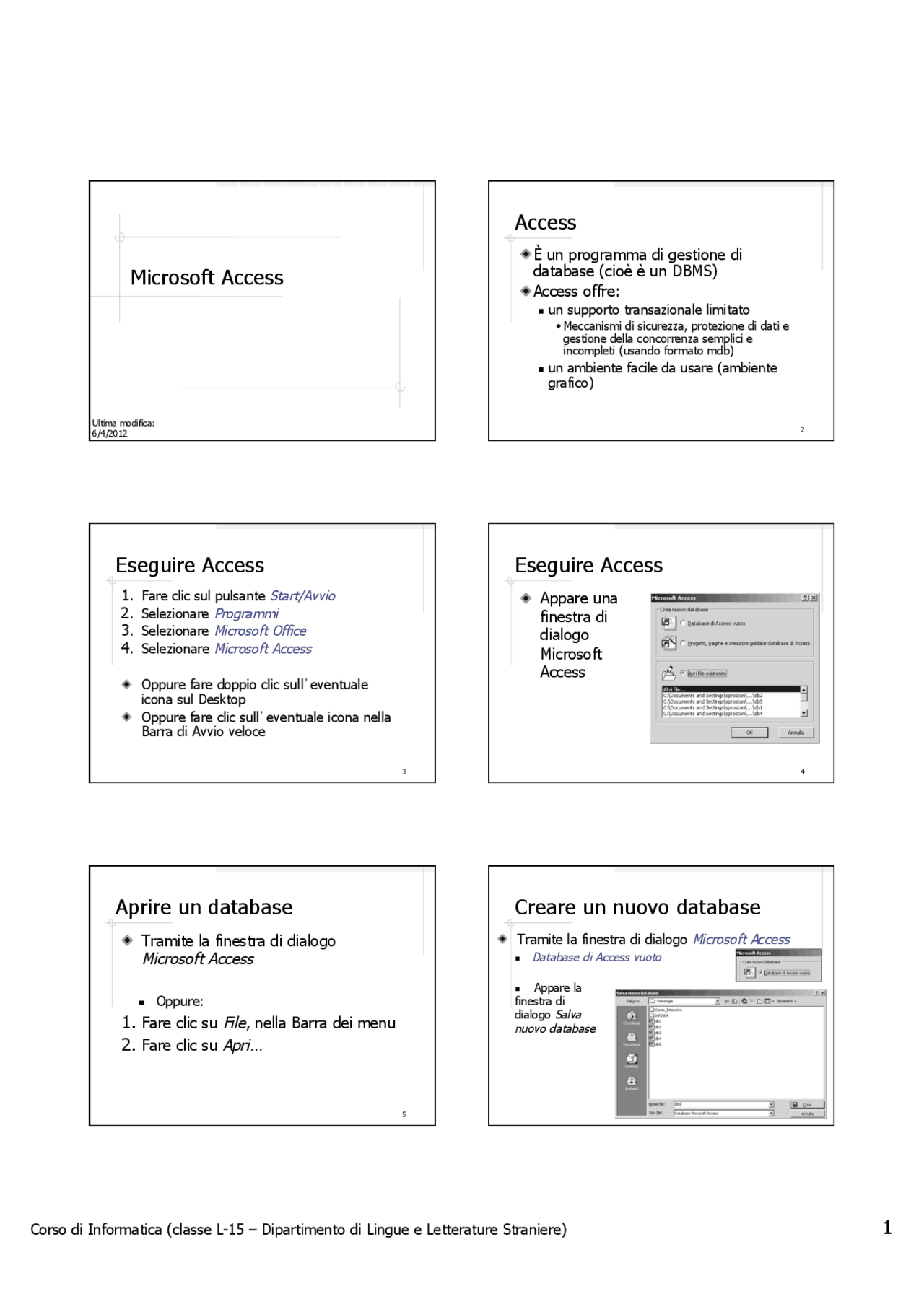 Dispense Informatica Docsity