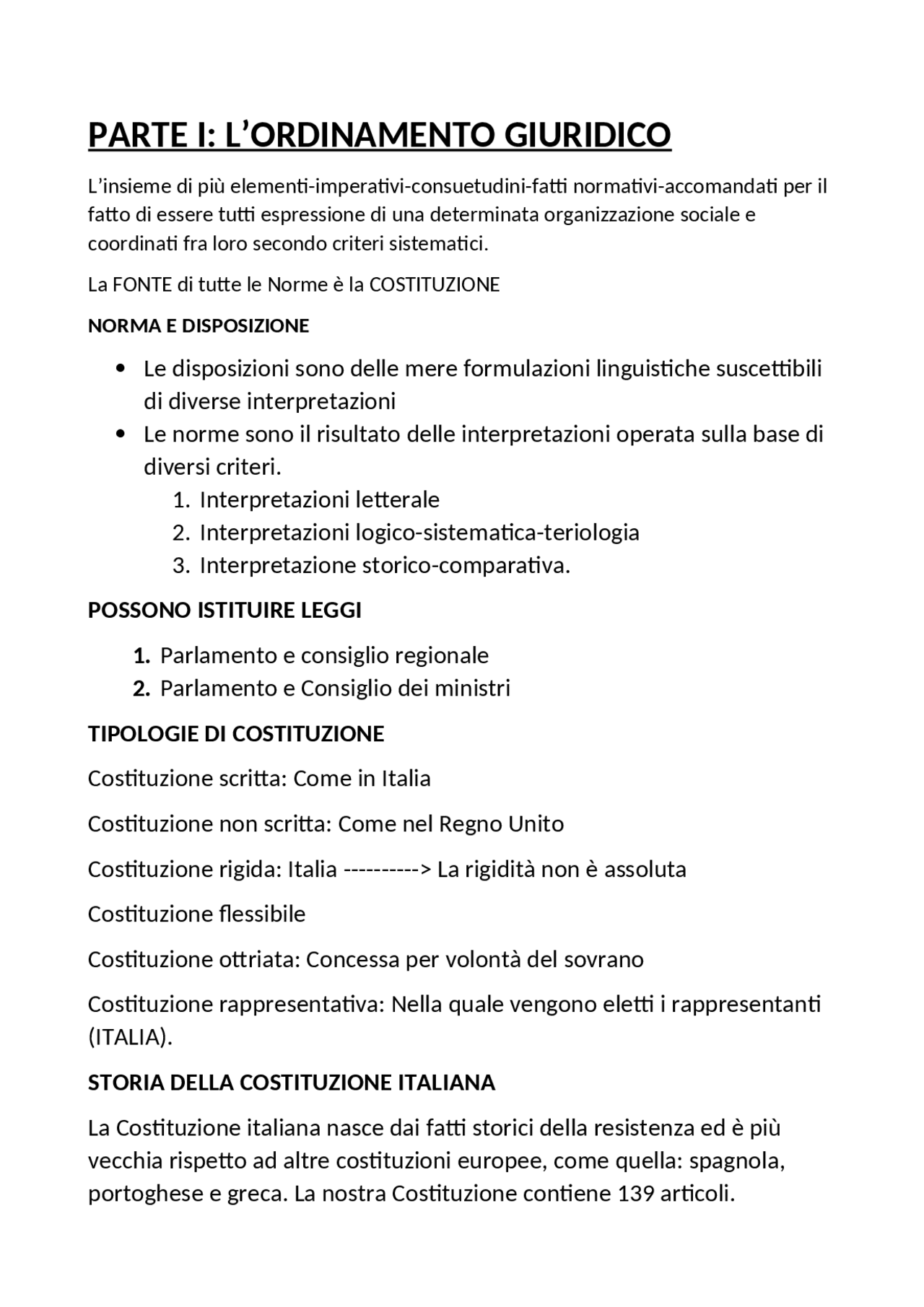 Riassunto Diritto Pubblico Stato Docsity