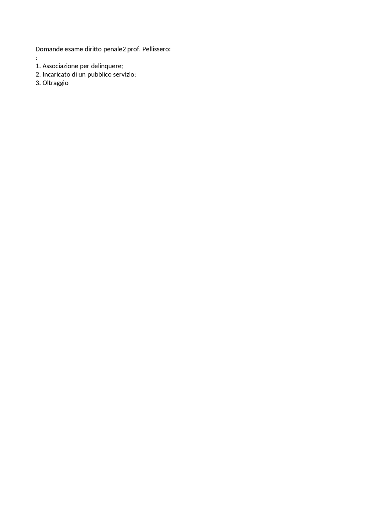 Domande Esame Diritto Penale 2 Prove Desame Di Diritto Penale Docsity