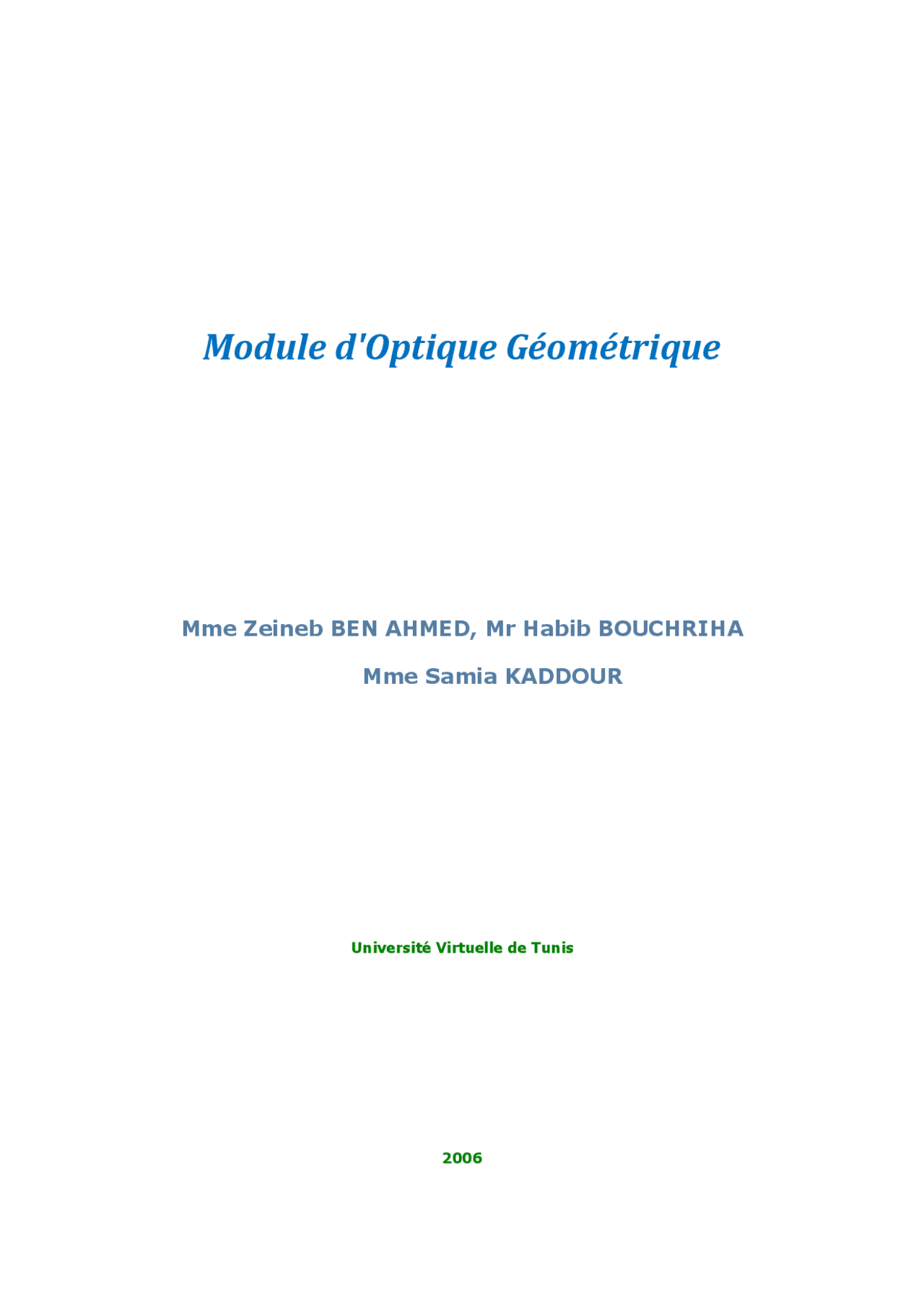 Optique Géométrique Exercicespdf Docsity