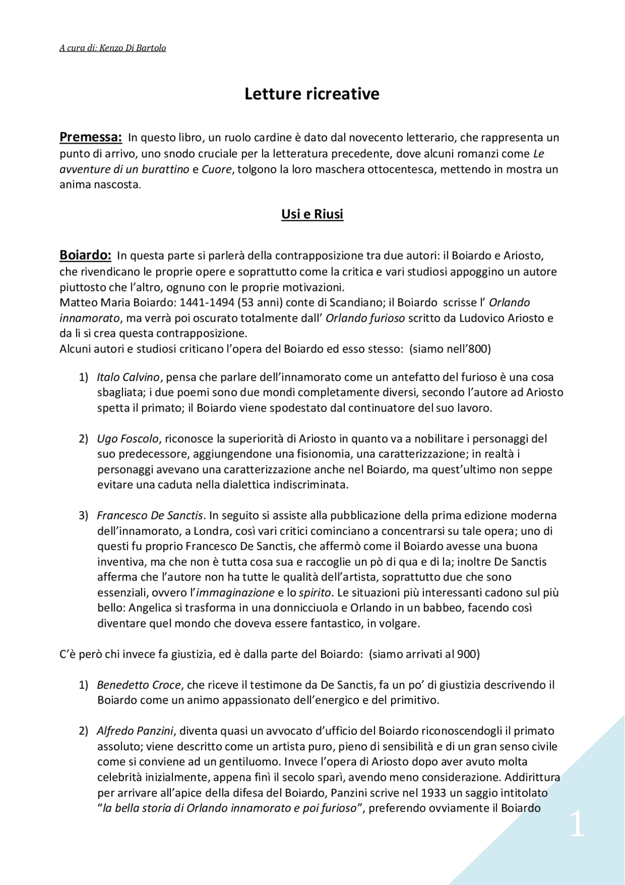Letture Per I Bambini Docsity
