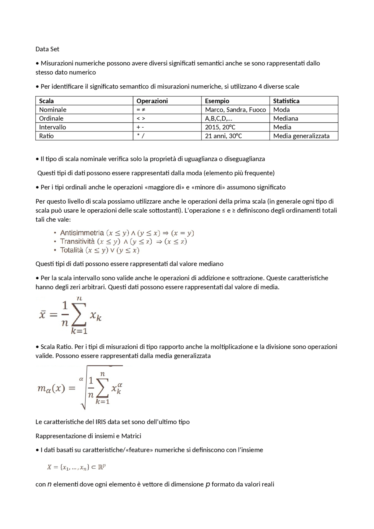 Riassunto Laboratorio Di Dati E Sistemi Multimediali Docsity