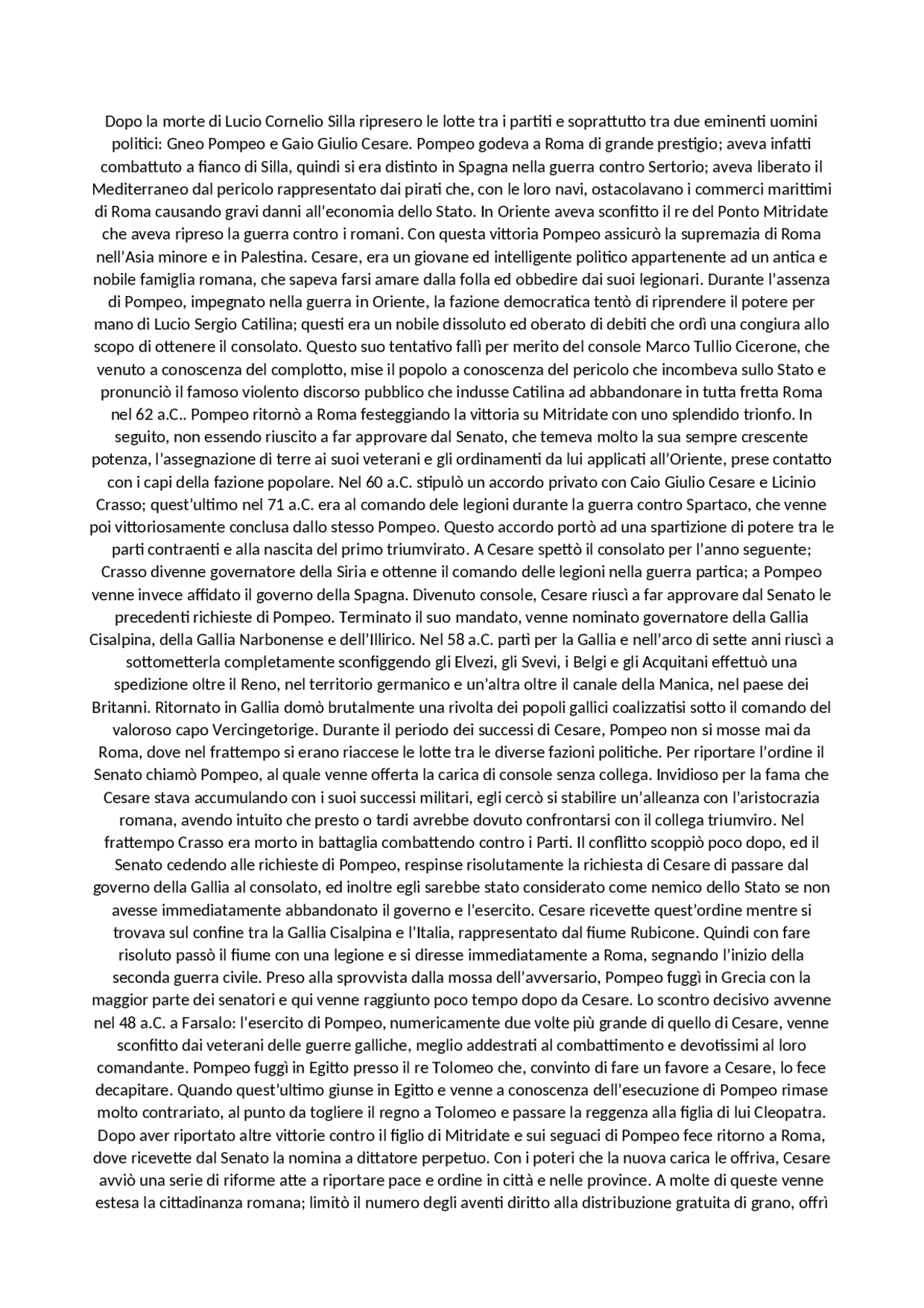 Cesare Filosofo Appunti Liceo Classico Docsity