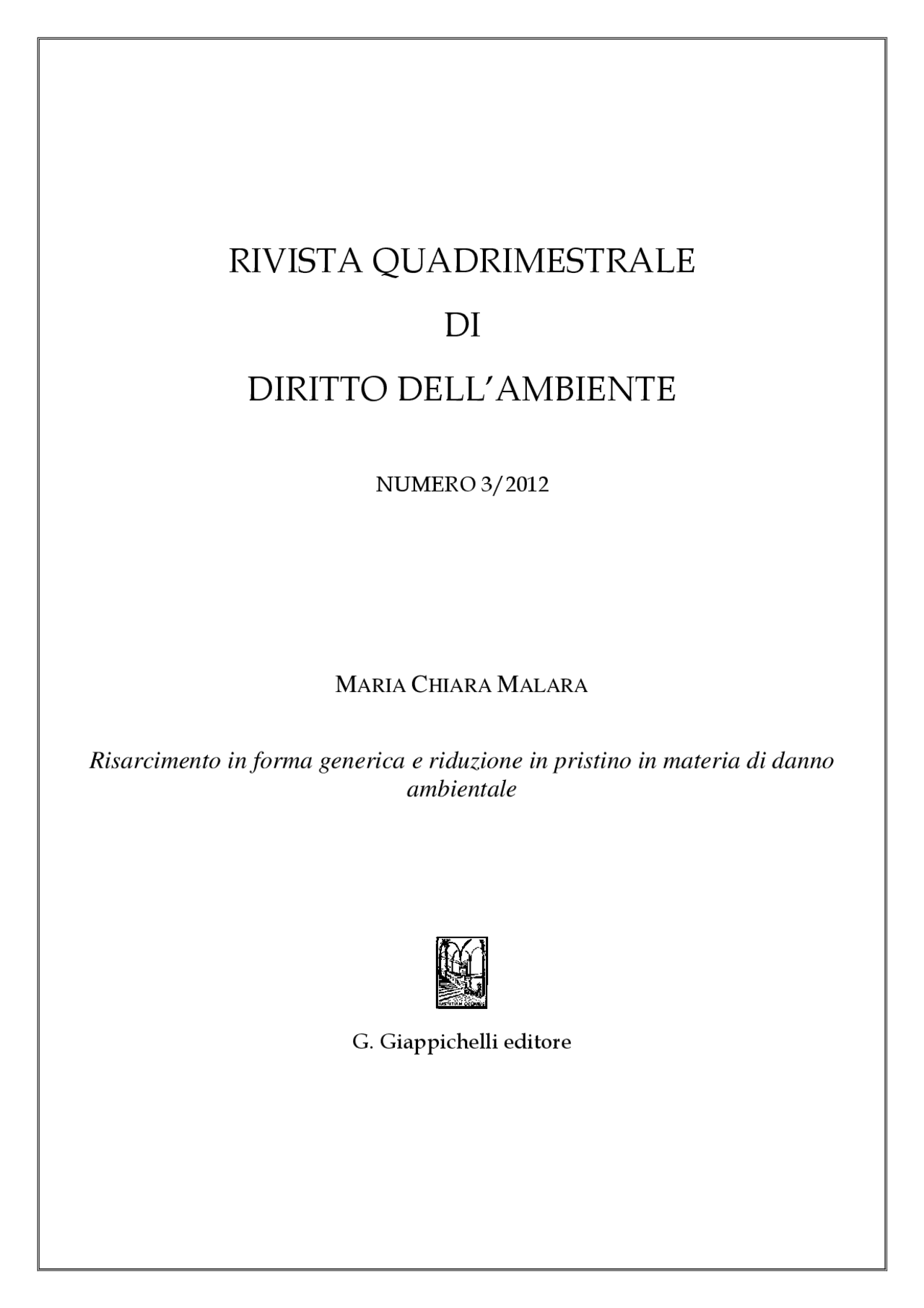 Corso Di Diritto Ambientale Docsity