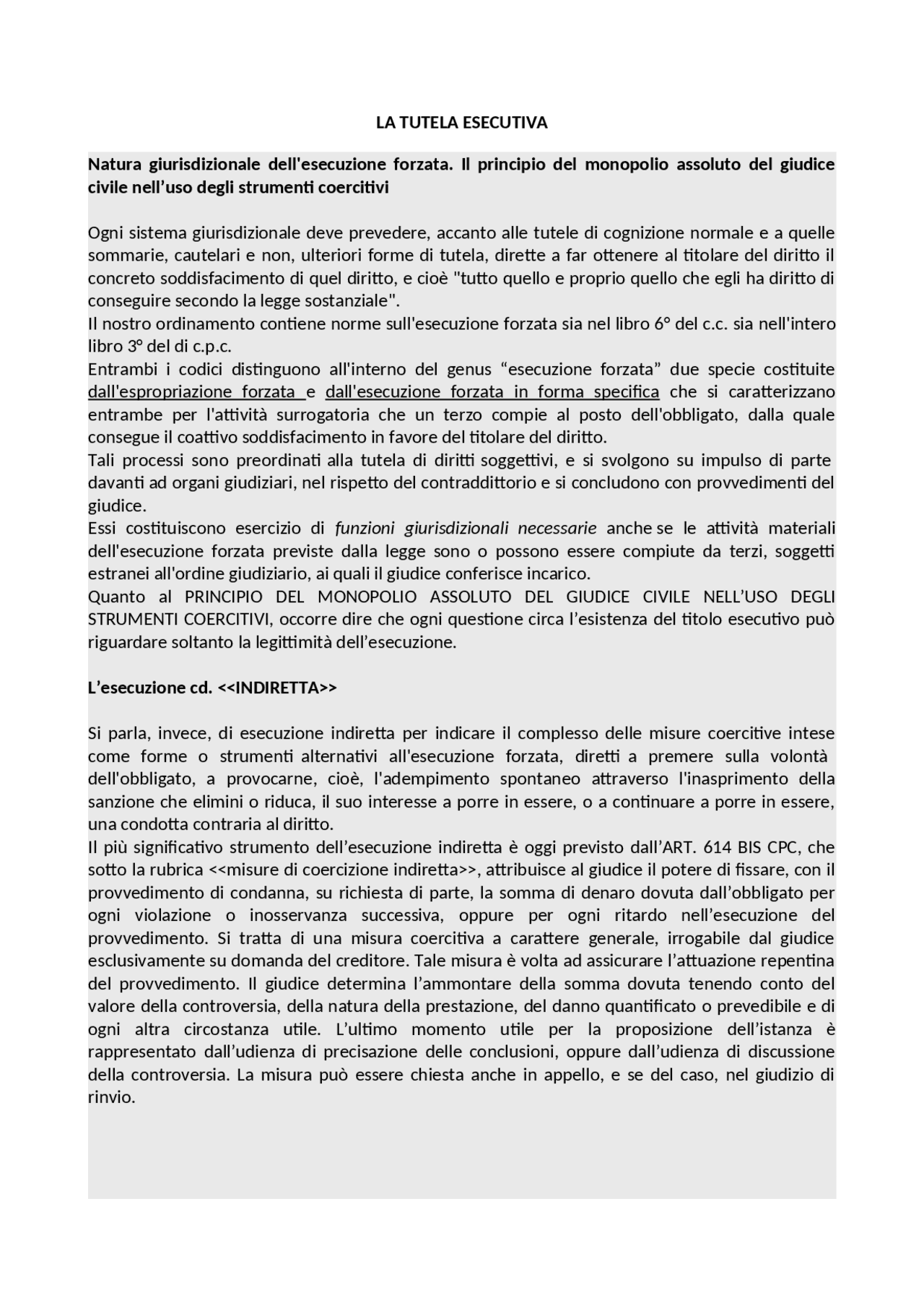 Diritto Processuale Civile Docsity