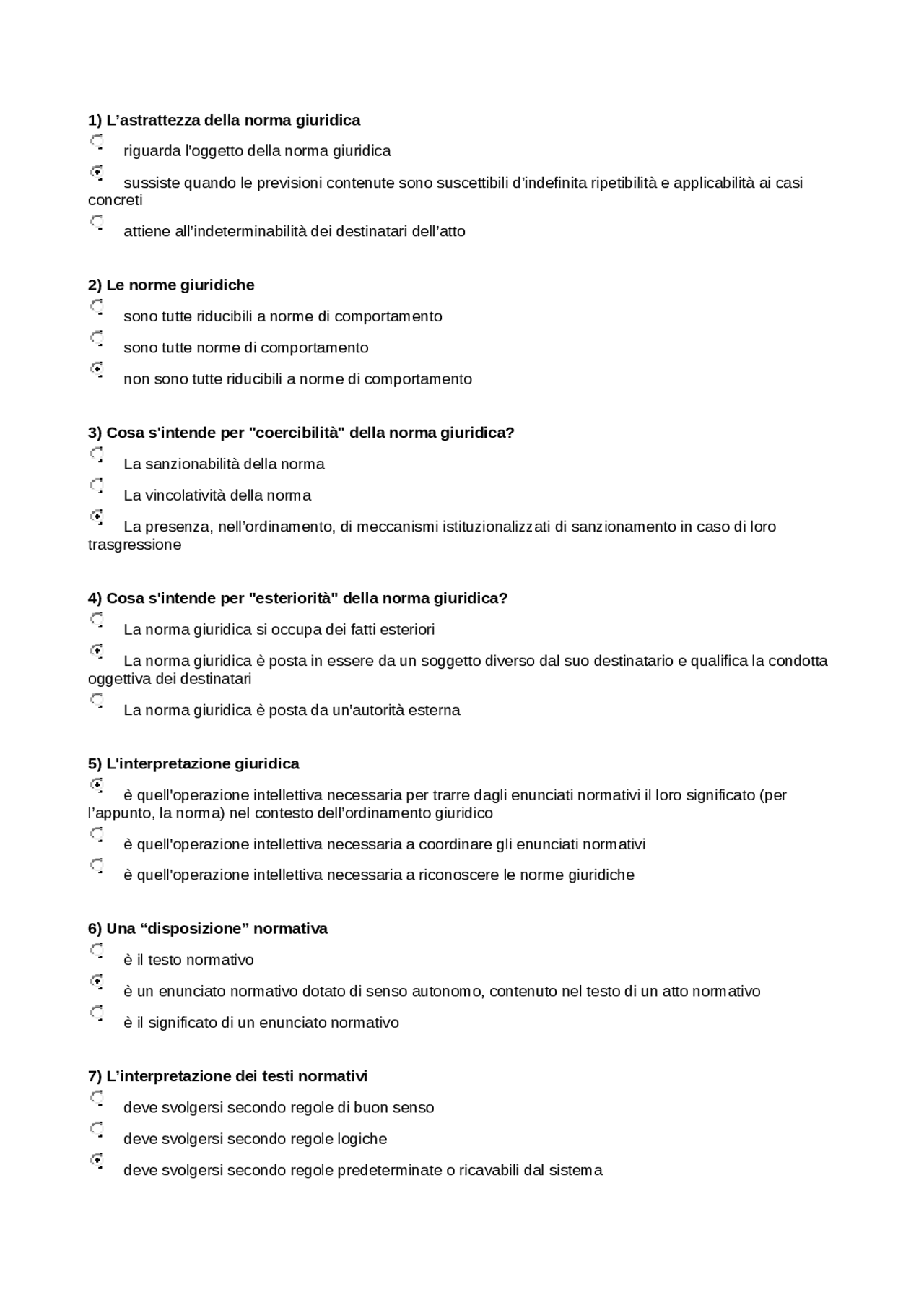 Test Modulo 5 Diritto Pubblico Docsity