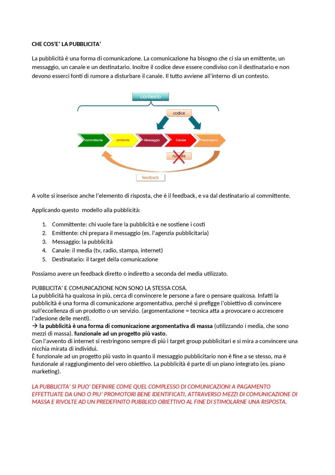 Laboratorio Di Strategie Pubblicitarie Docsity