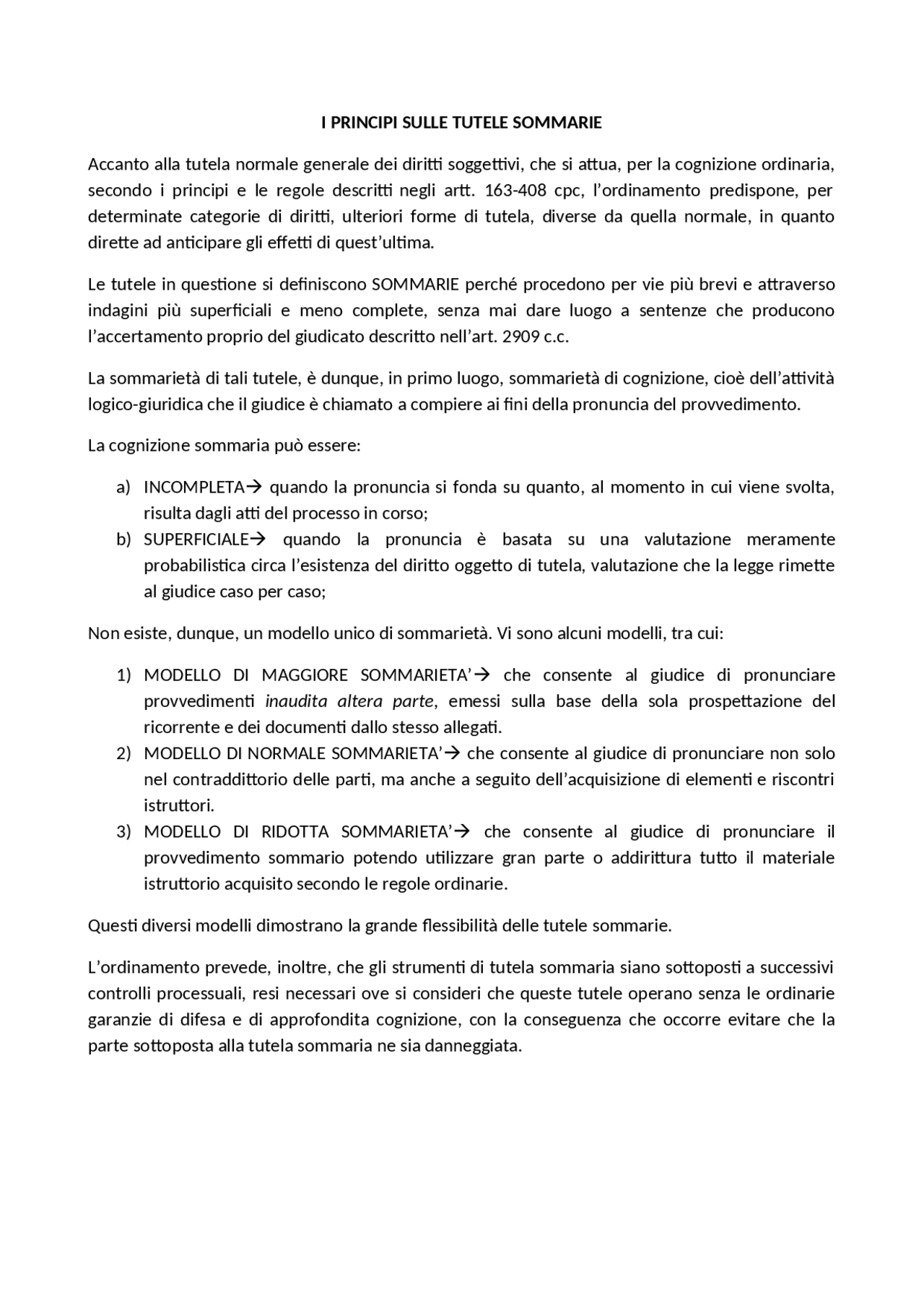 Diritto Processuale Civile Docsity