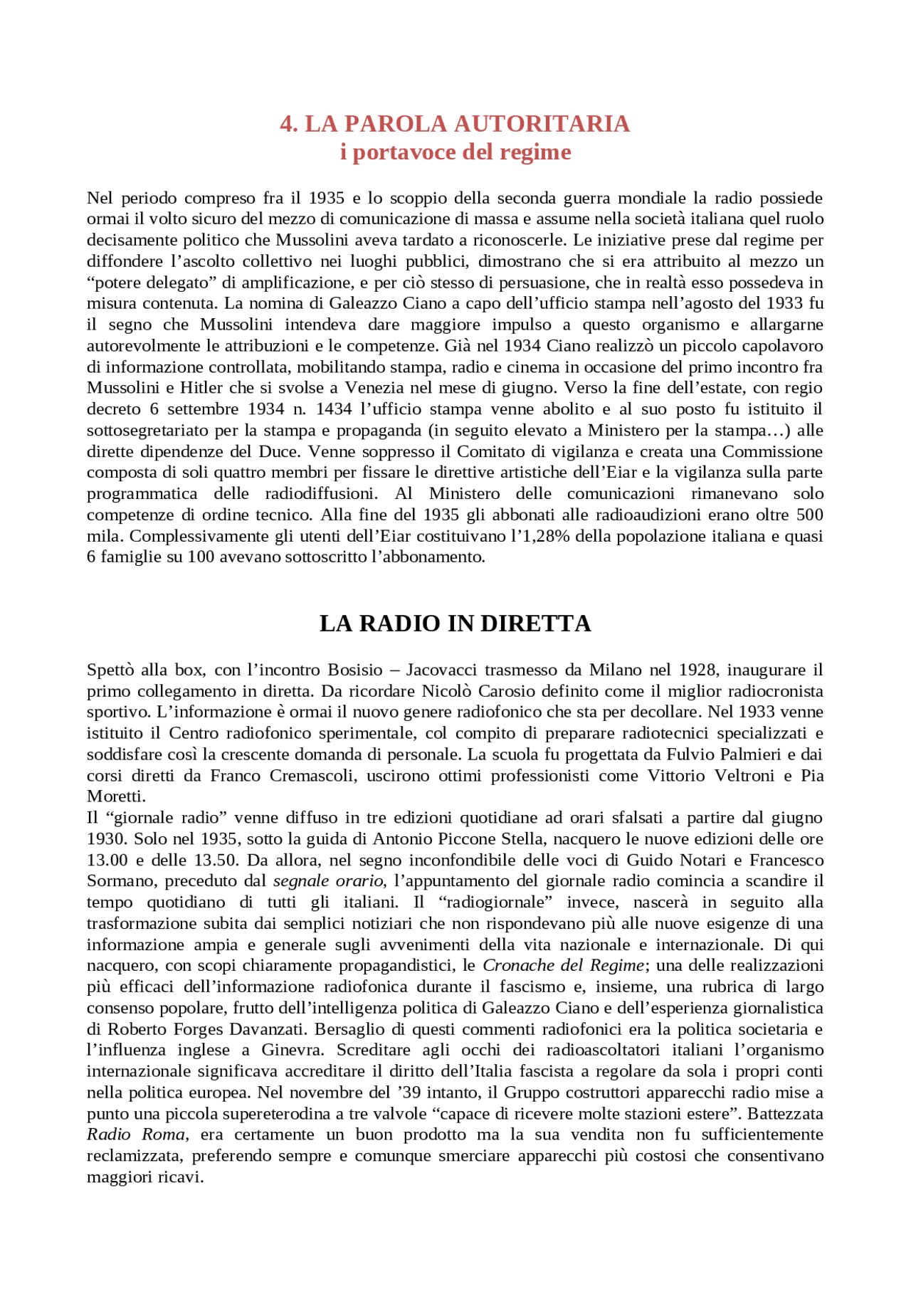 Storia Della Radio E Tv Docsity