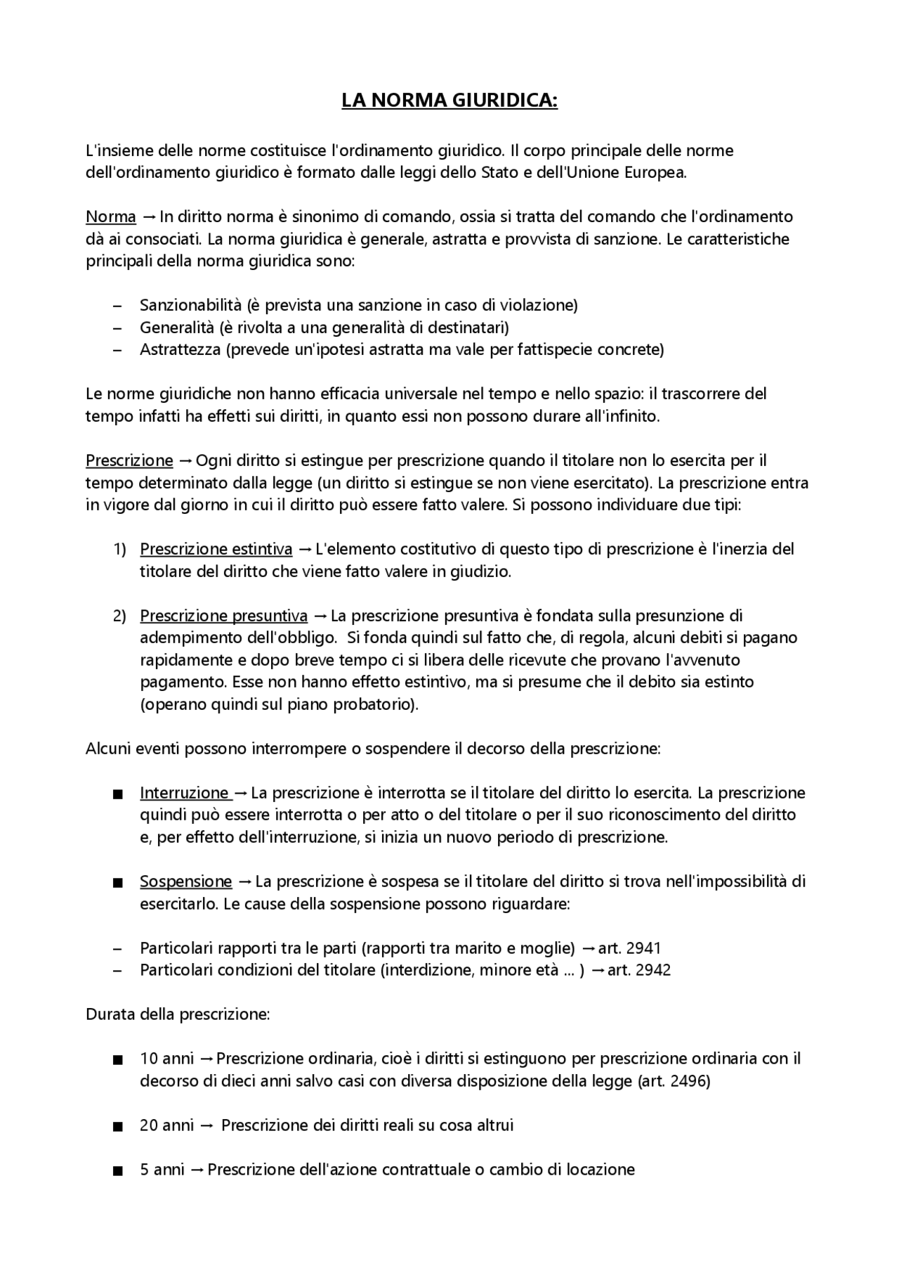Diritto Privato Parte 1 Docsity