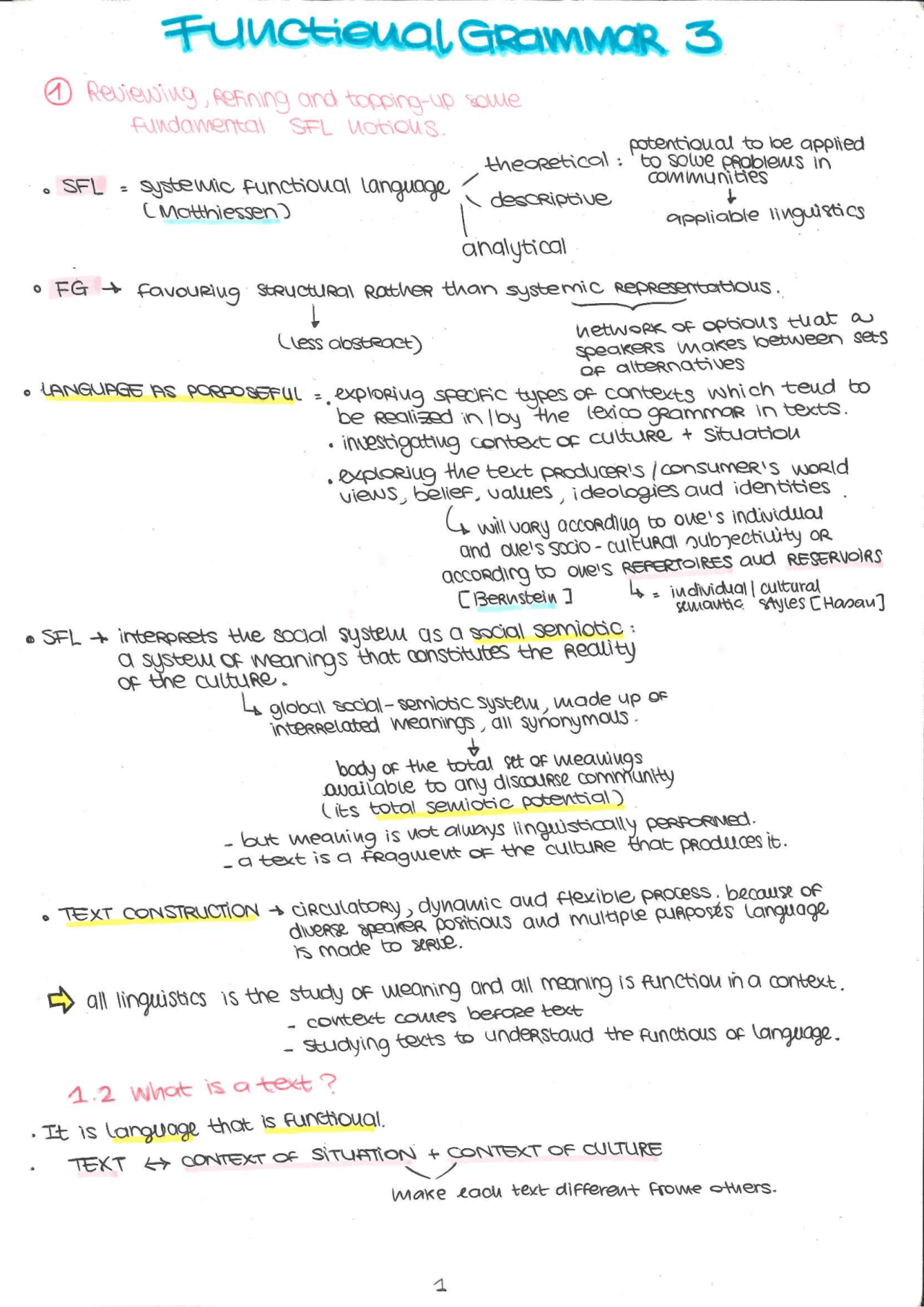 Language As Purposeful Docsity