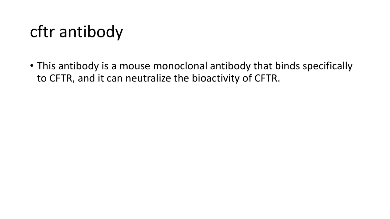 Cftr antibody from Creative Biolabs - Docsity