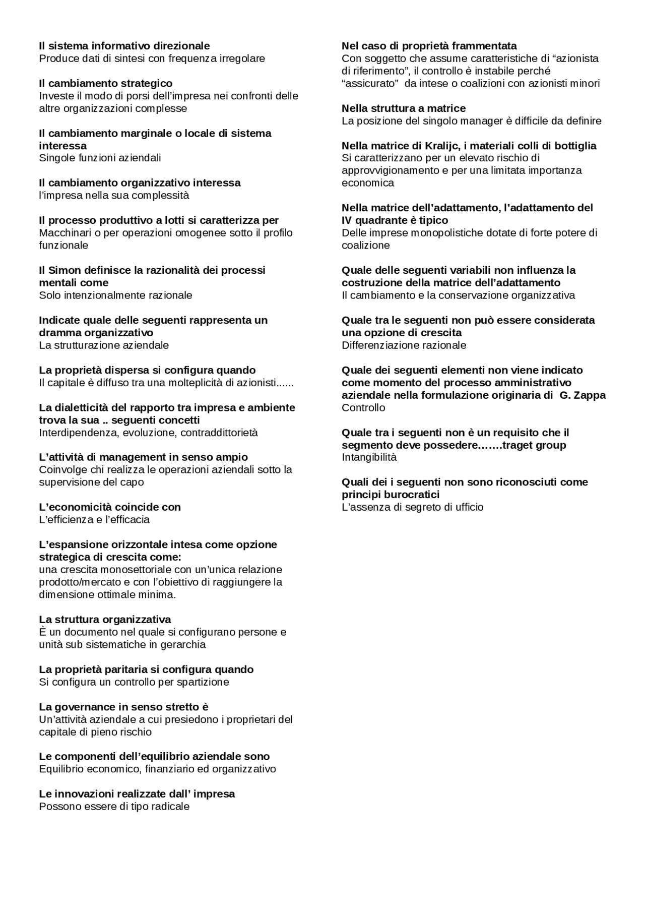 Economia E Gestione Delle Imprese Docsity