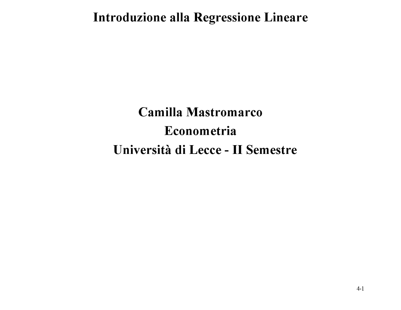 Regressione Semplice 3 Docsity
