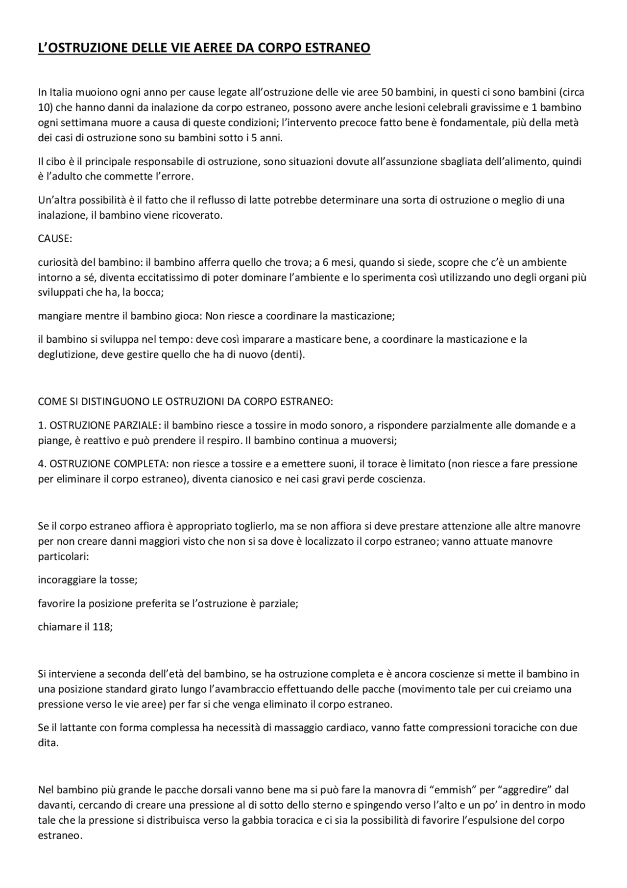 Appunti E Slide Di Pediatria Docsity