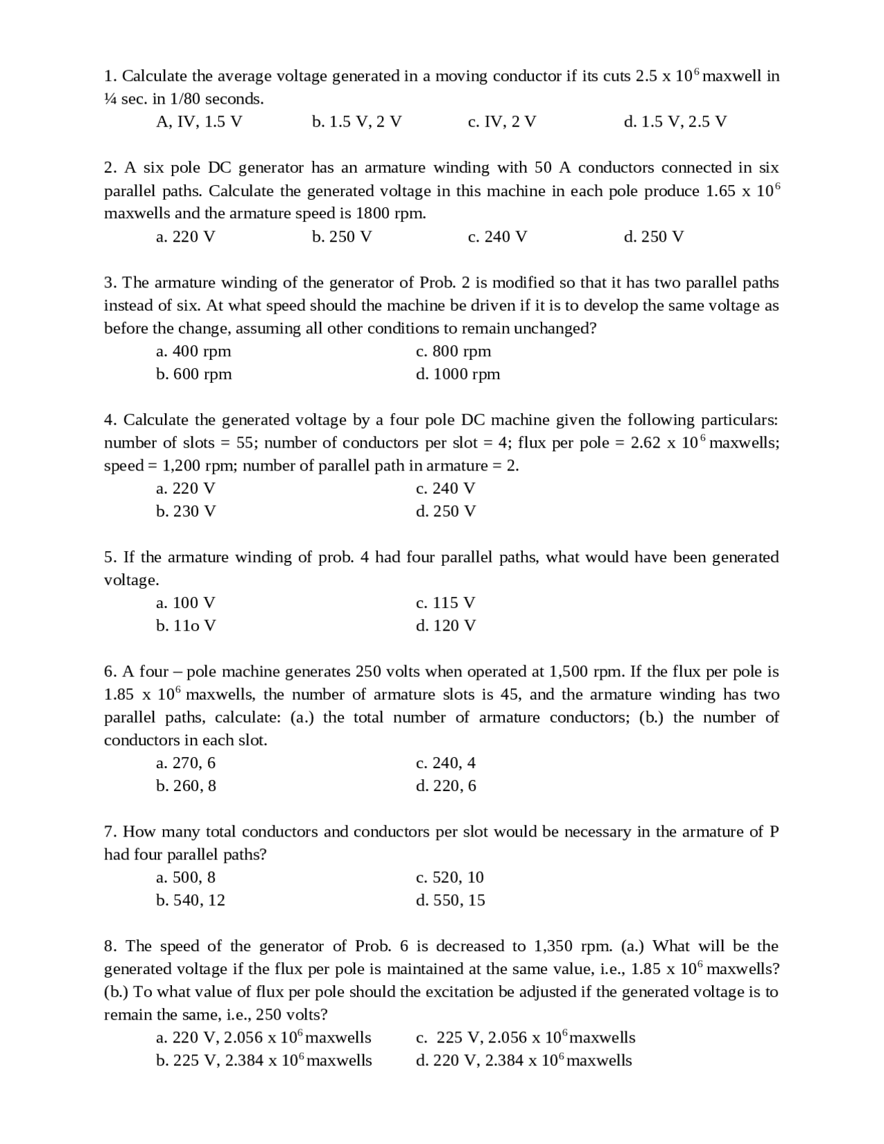 Dc machine For engineering | Lecture notes Electrical Engineering | Docsity