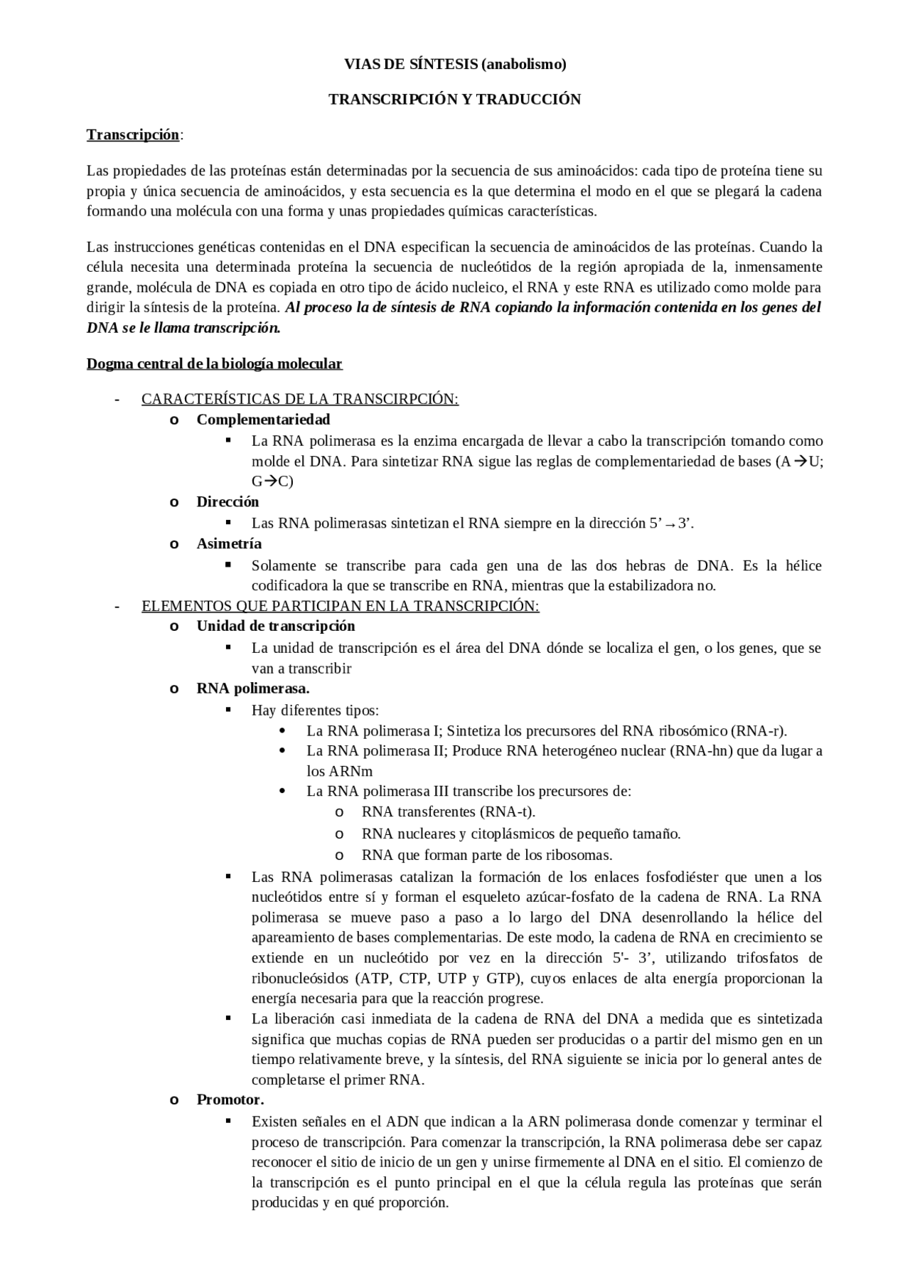 Apuntes Biología Celular Docsity
