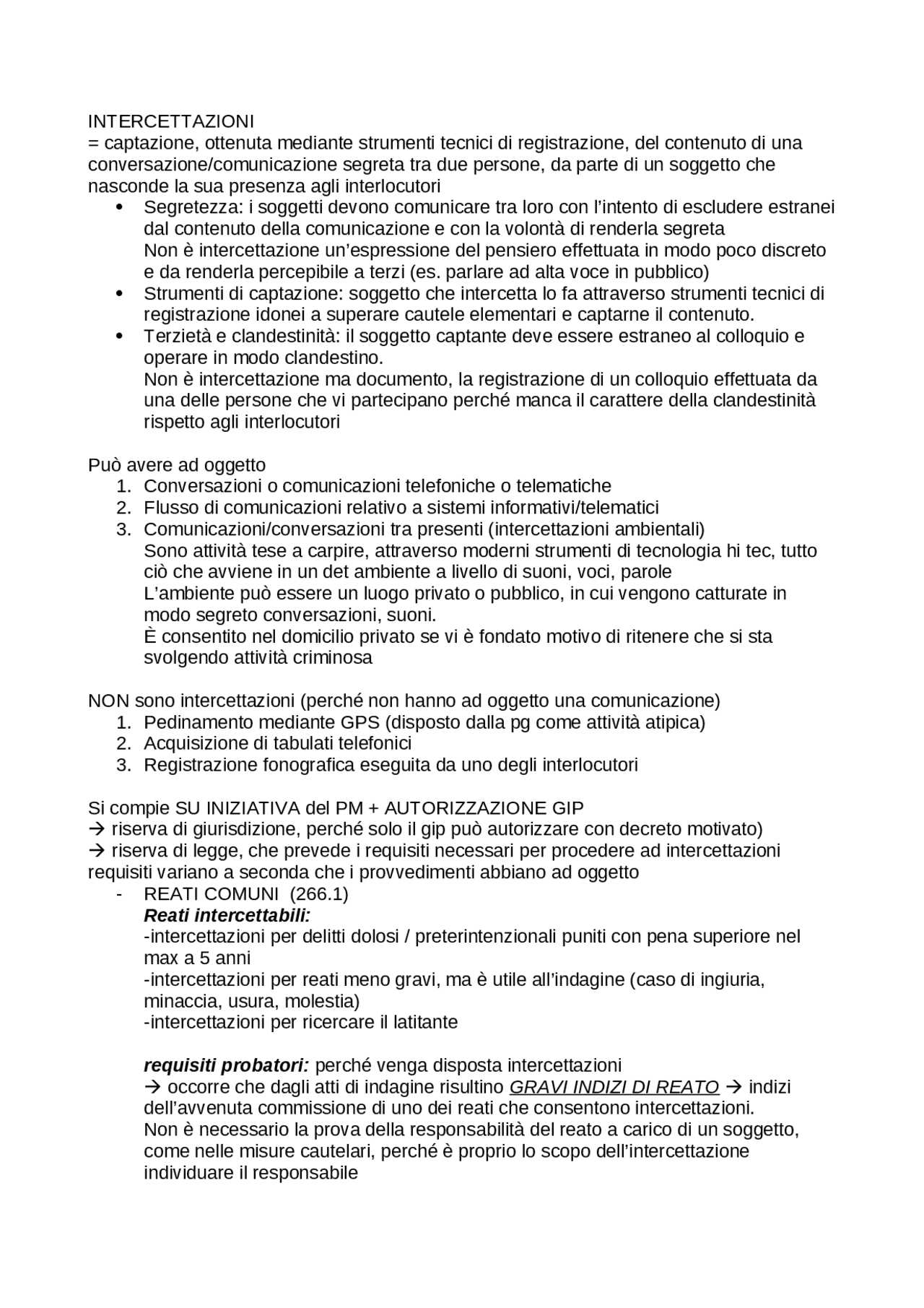 Dispensa Di Diritto Processuale Penale Docsity