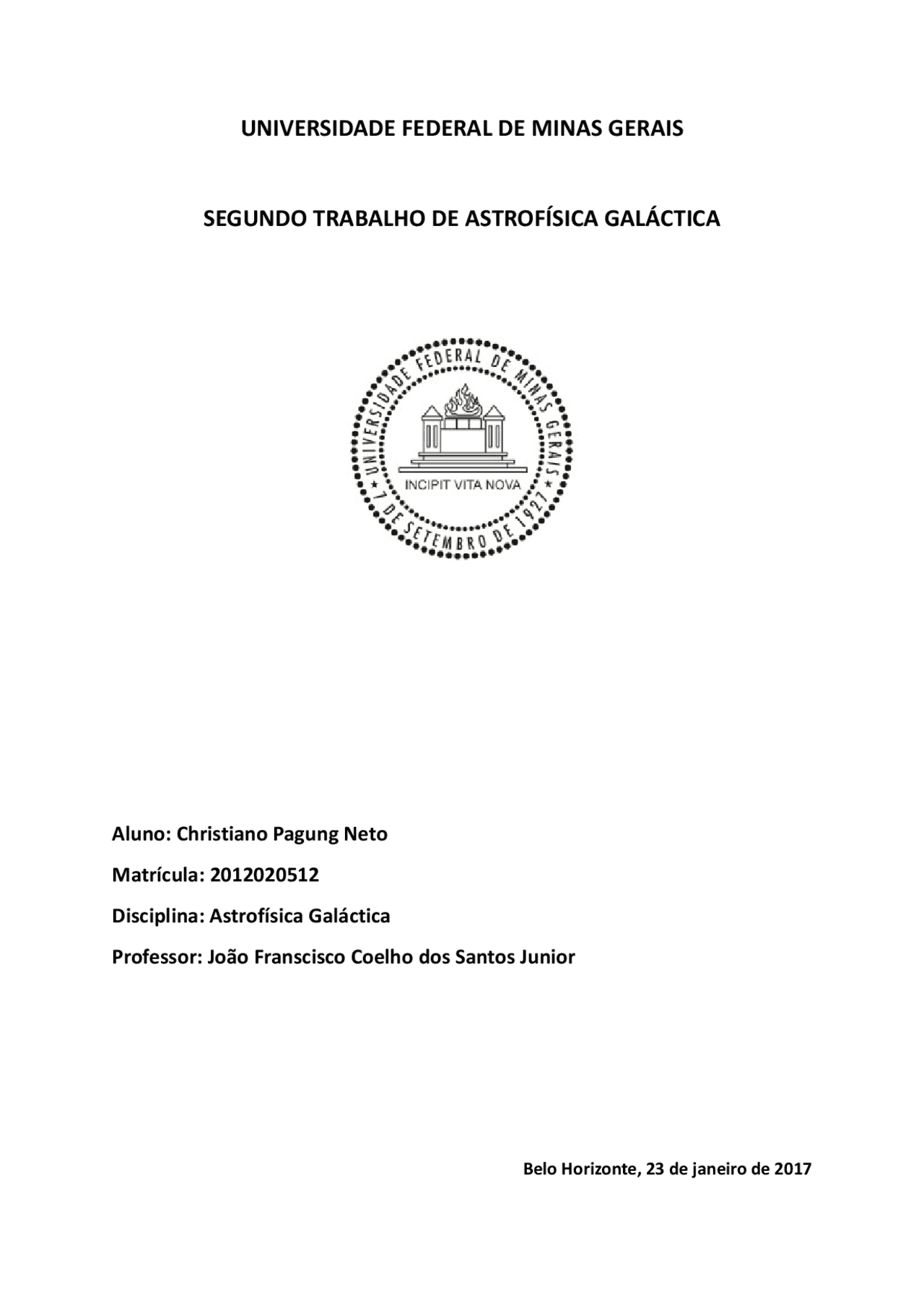Trabalho Astrofisica 2 Docsity