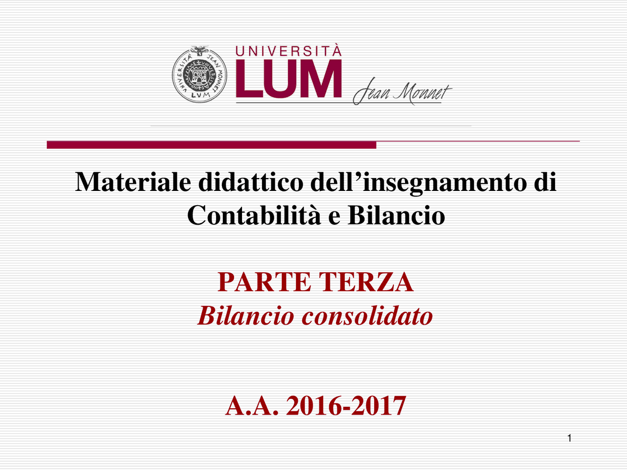 CONTABILITà E BILANCIO - Docsity