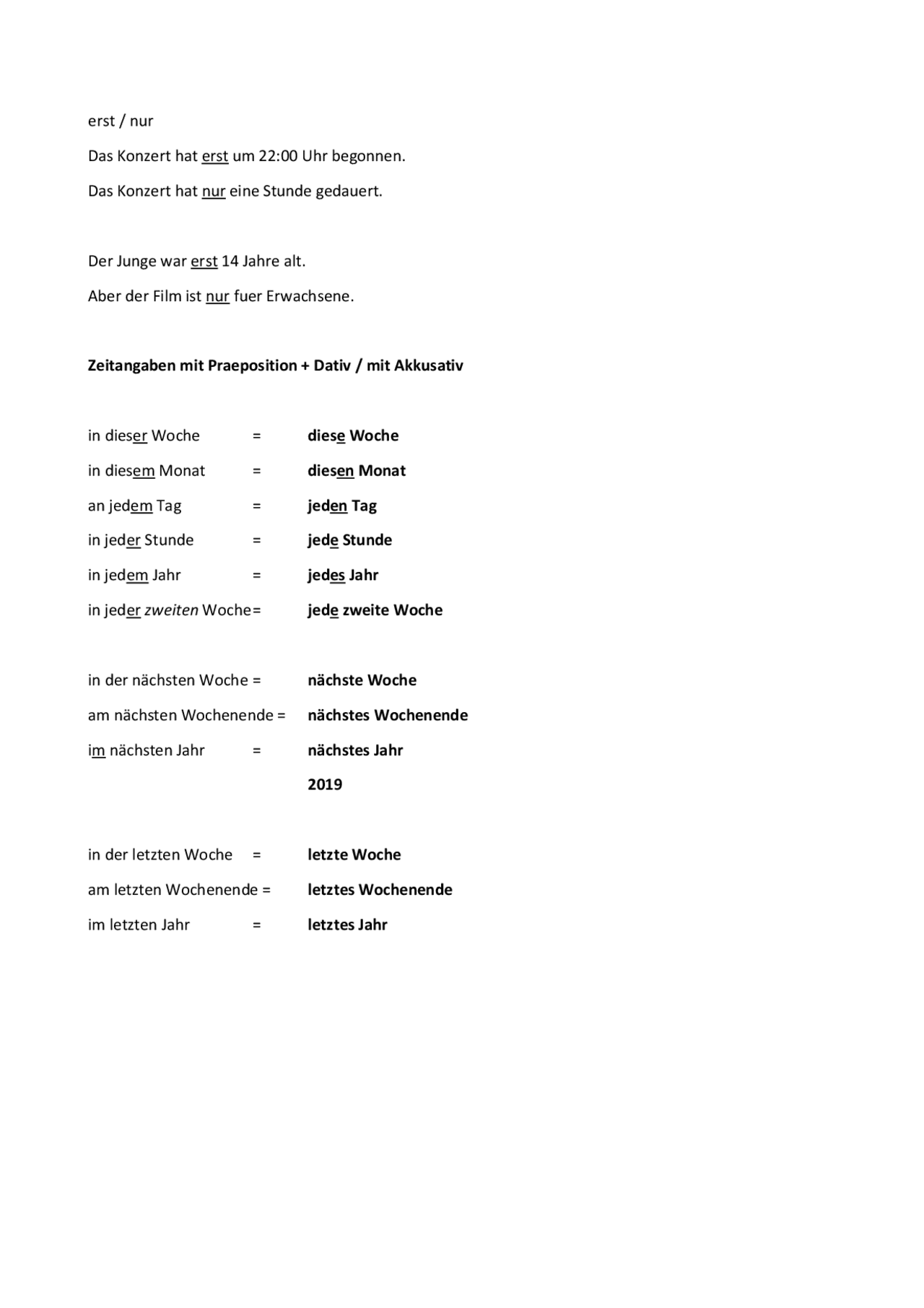 GRAMMATICA TEDESCA - Livello base - 14 | Appunti di Lingua Tedesca - Docsity