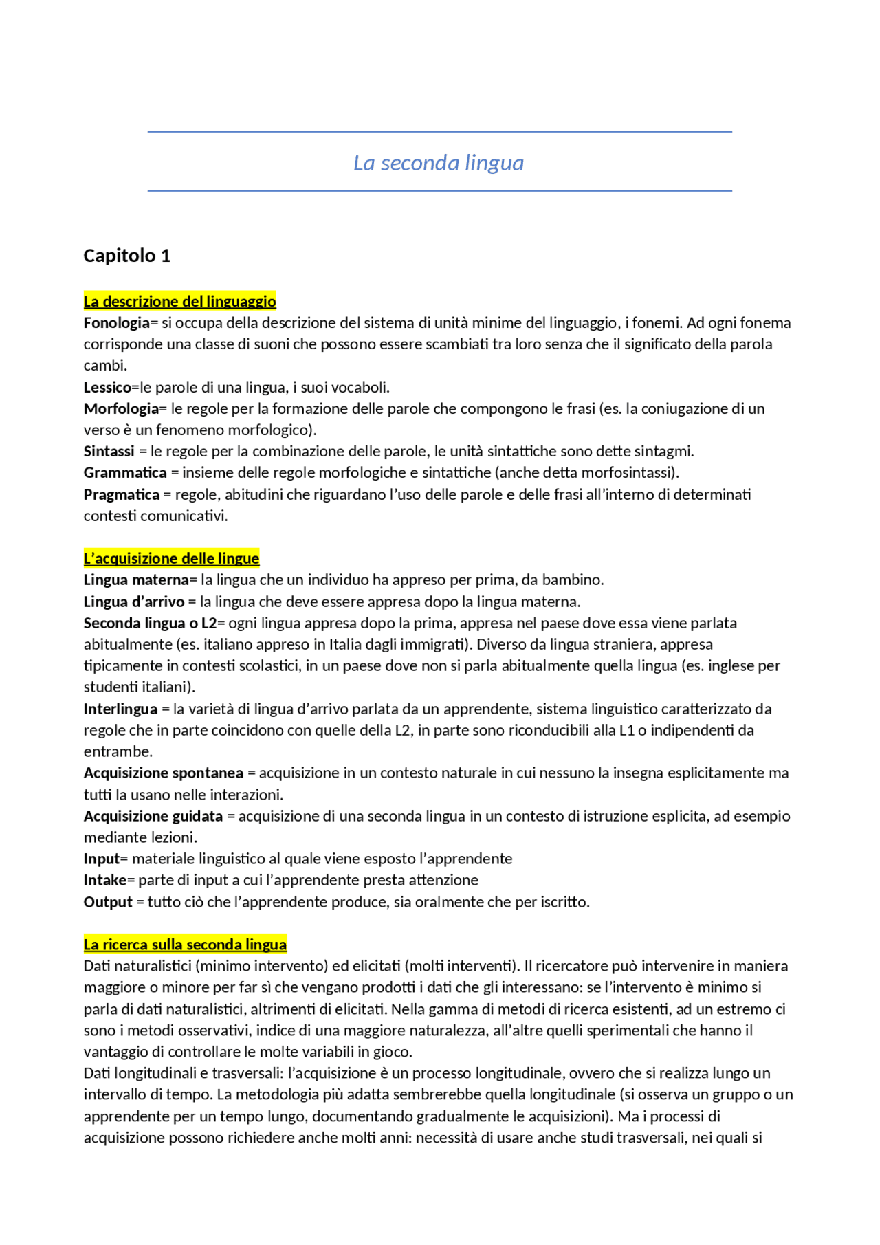 La Seconda Lingua Gabriele Pallotti Docsity