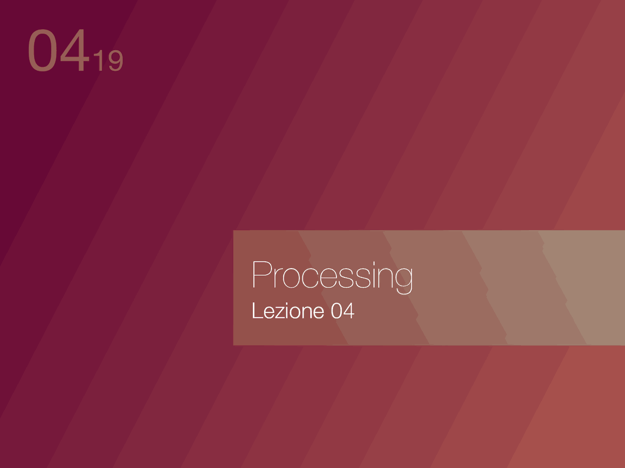 Appunti Processing E Interaction Design Docsity
