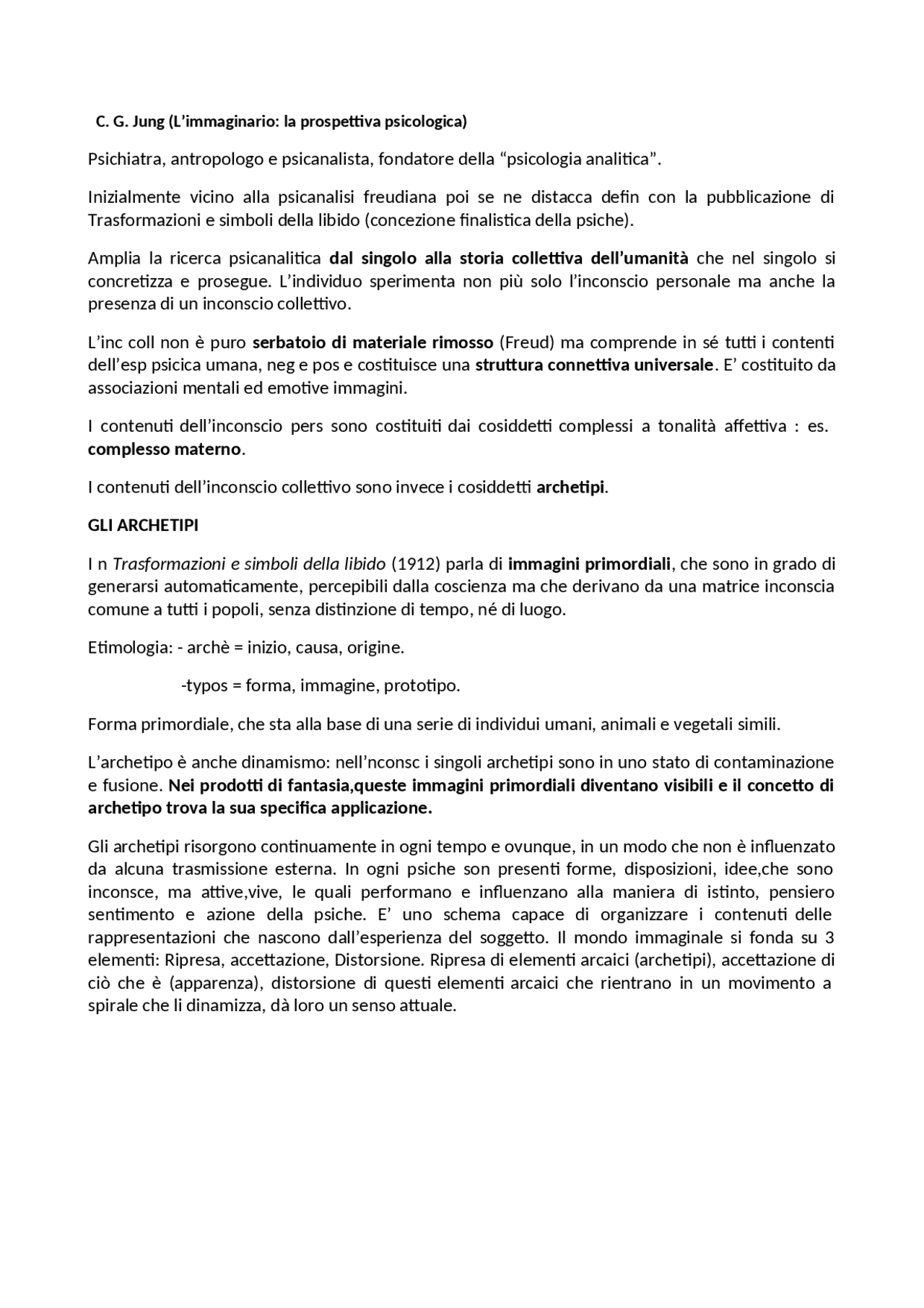 Carl Gustav Jung Info Generali Docsity