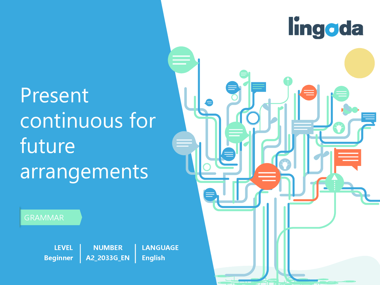 Inglês Present continuous for future arrangements | Esquemas Inglês ...