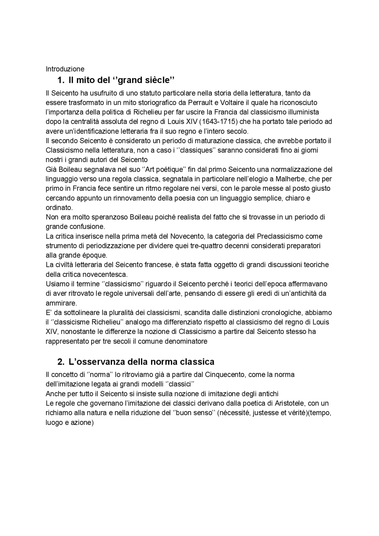 Letteratura Francese Manuale Sozzi 700 E 800 Docsity