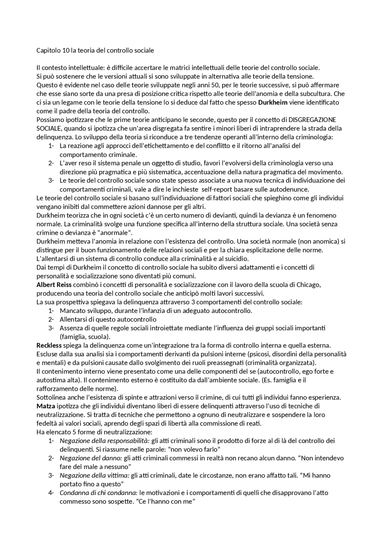 Teoria Del Conflitto Docsity