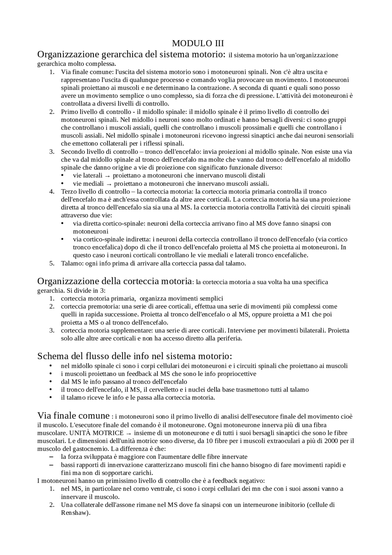 Fondamenti Anatomo Fisiologici Modulo 3 Docsity