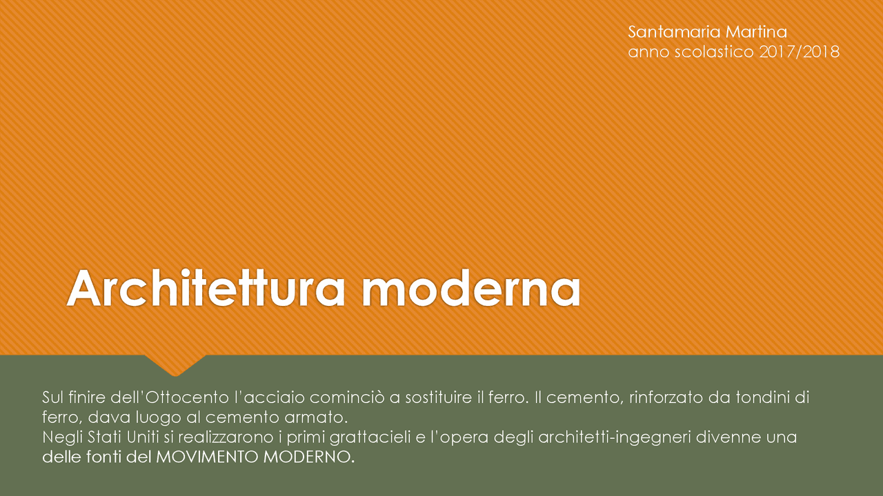 Architettura Moderna Docsity