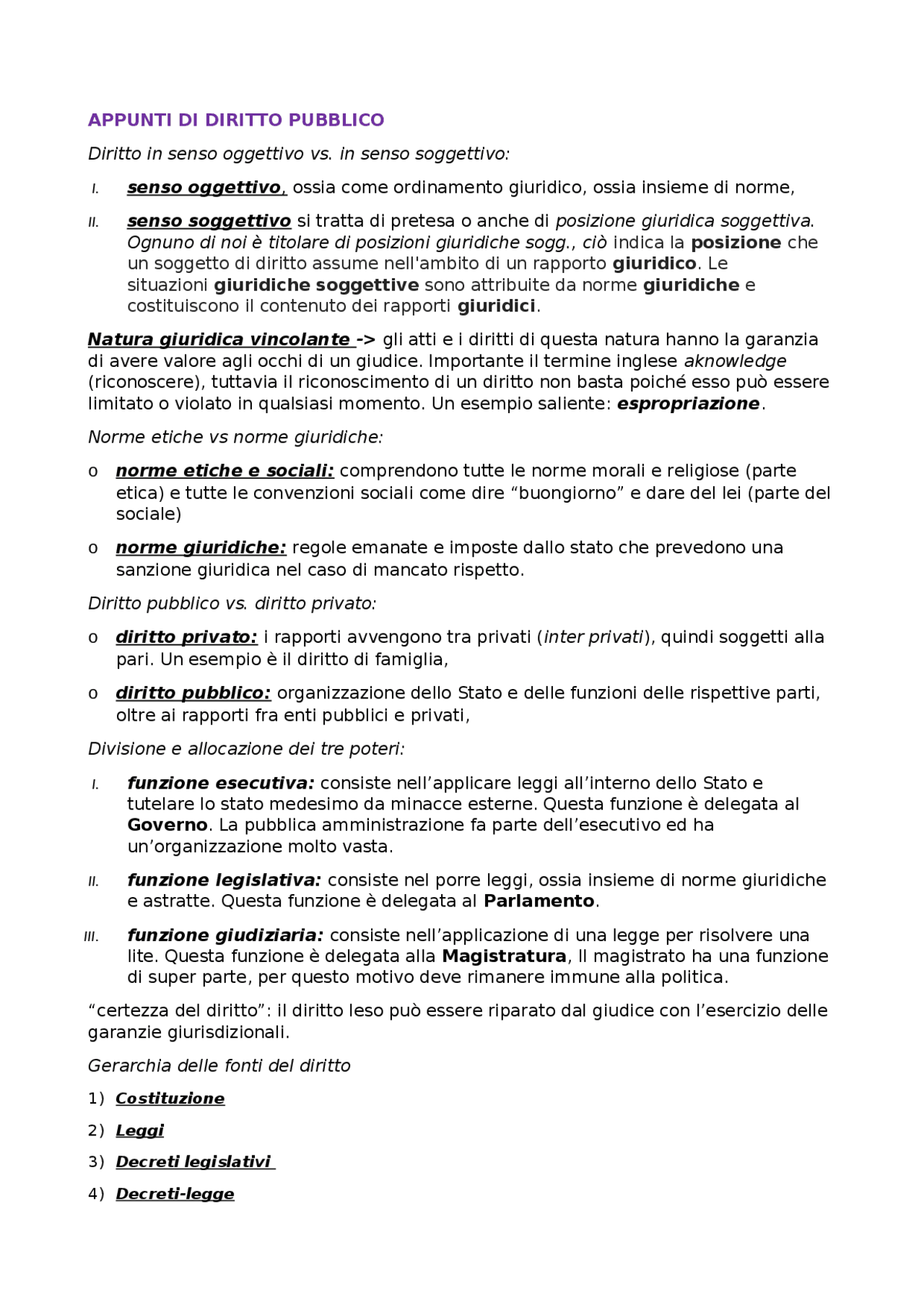 Schemi della materia diritto pubblico | Schemi e mappe concettuali di ...