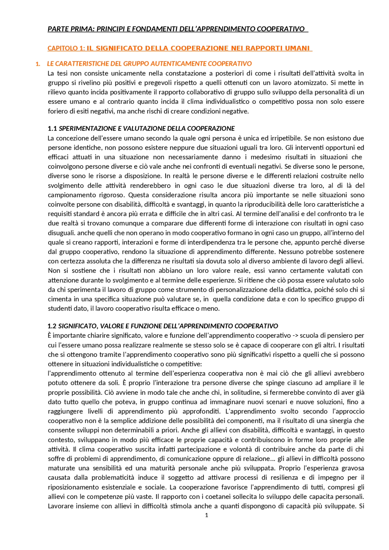 Riassunto Collaborare Nelle Diversità Di Mario Martinelli Docsity
