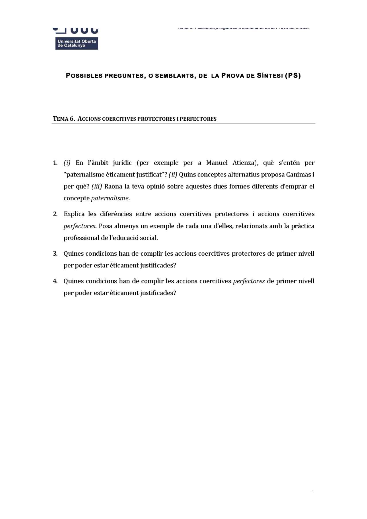 Preguntes Ps Ètica Aplicada A Leducació Social Docsity