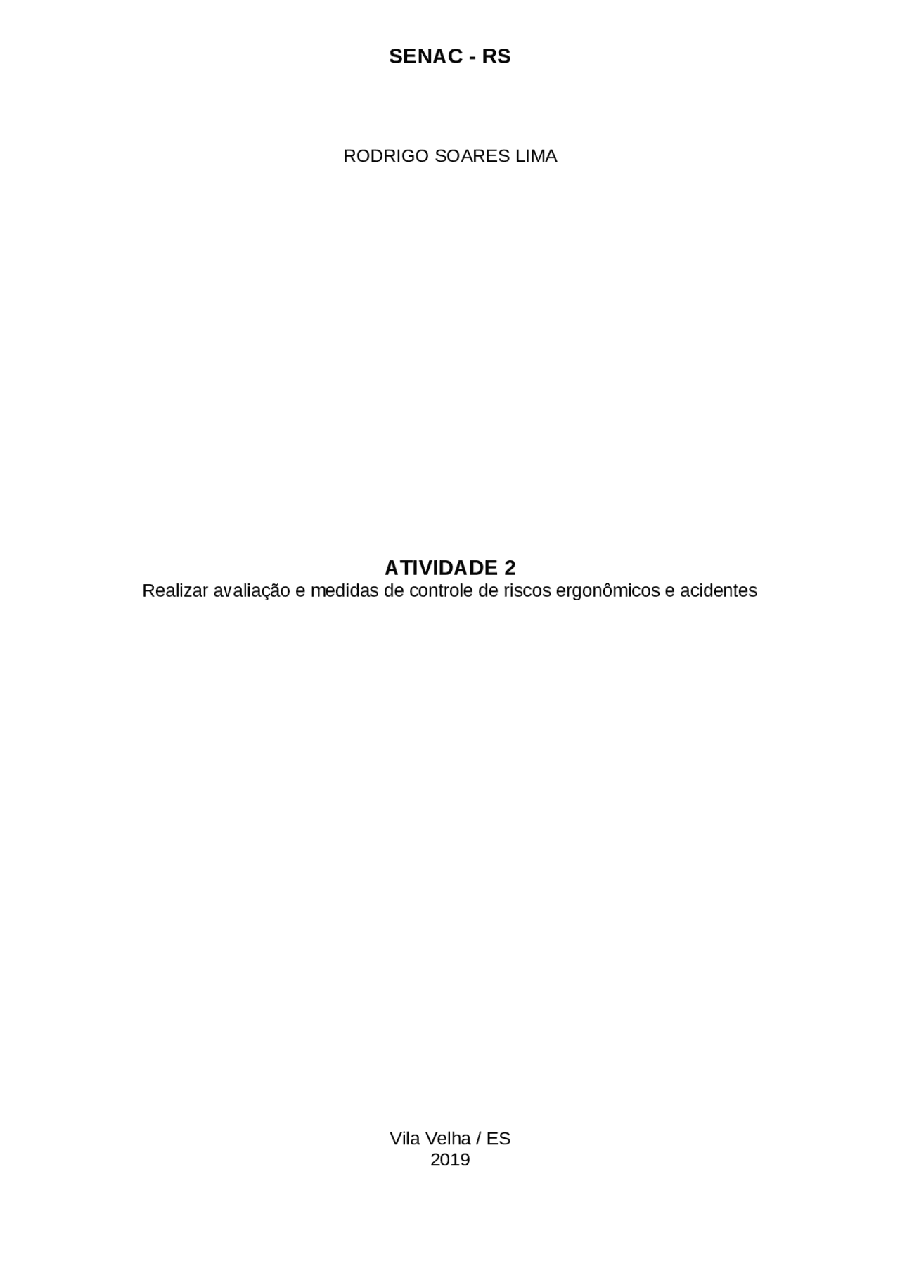 Atividade2 Uc03 Tst Senac Exercícios Matérias Técnicas Docsity