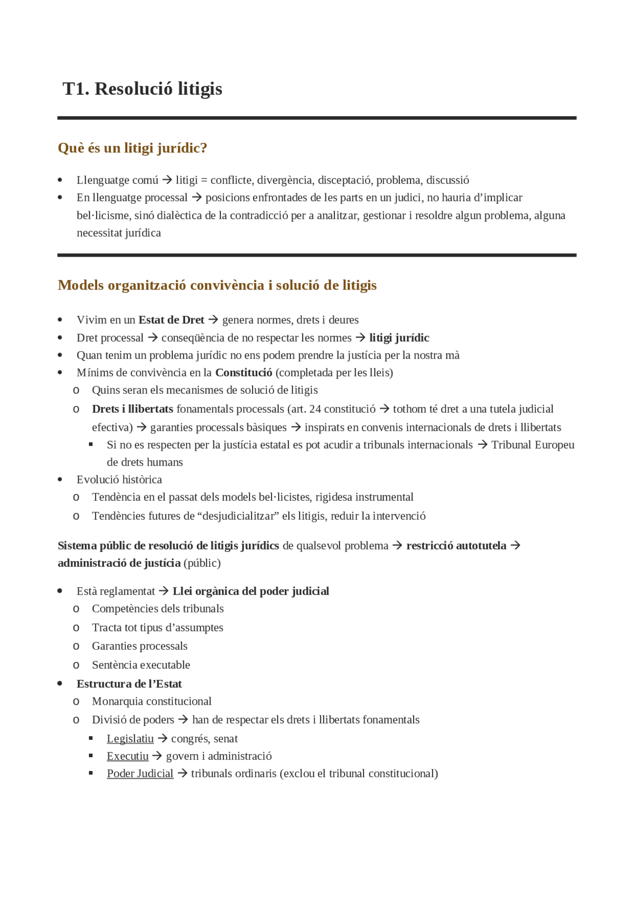 Apunts Dret Processal Ramón Escaler - Docsity