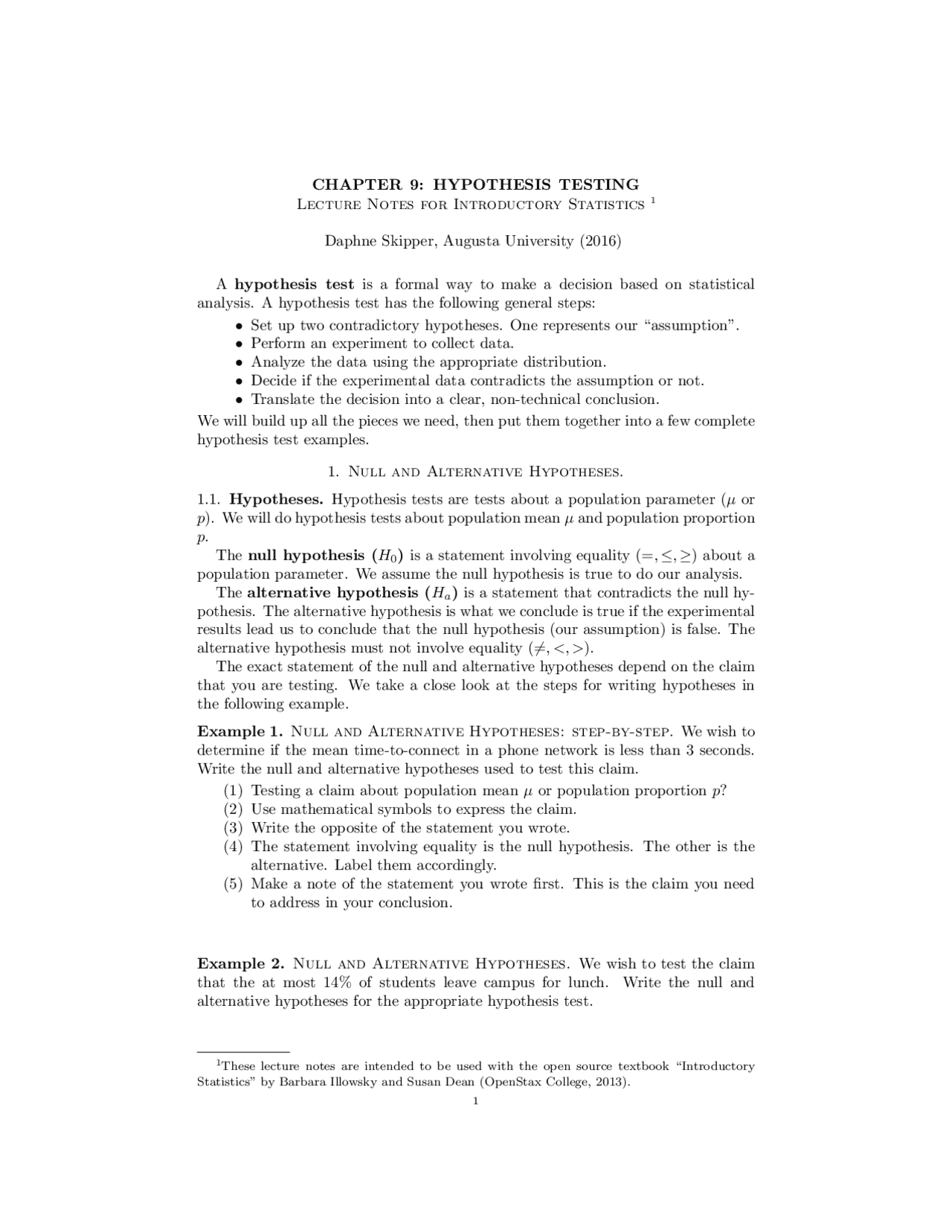 Statistical Analysis Docsity