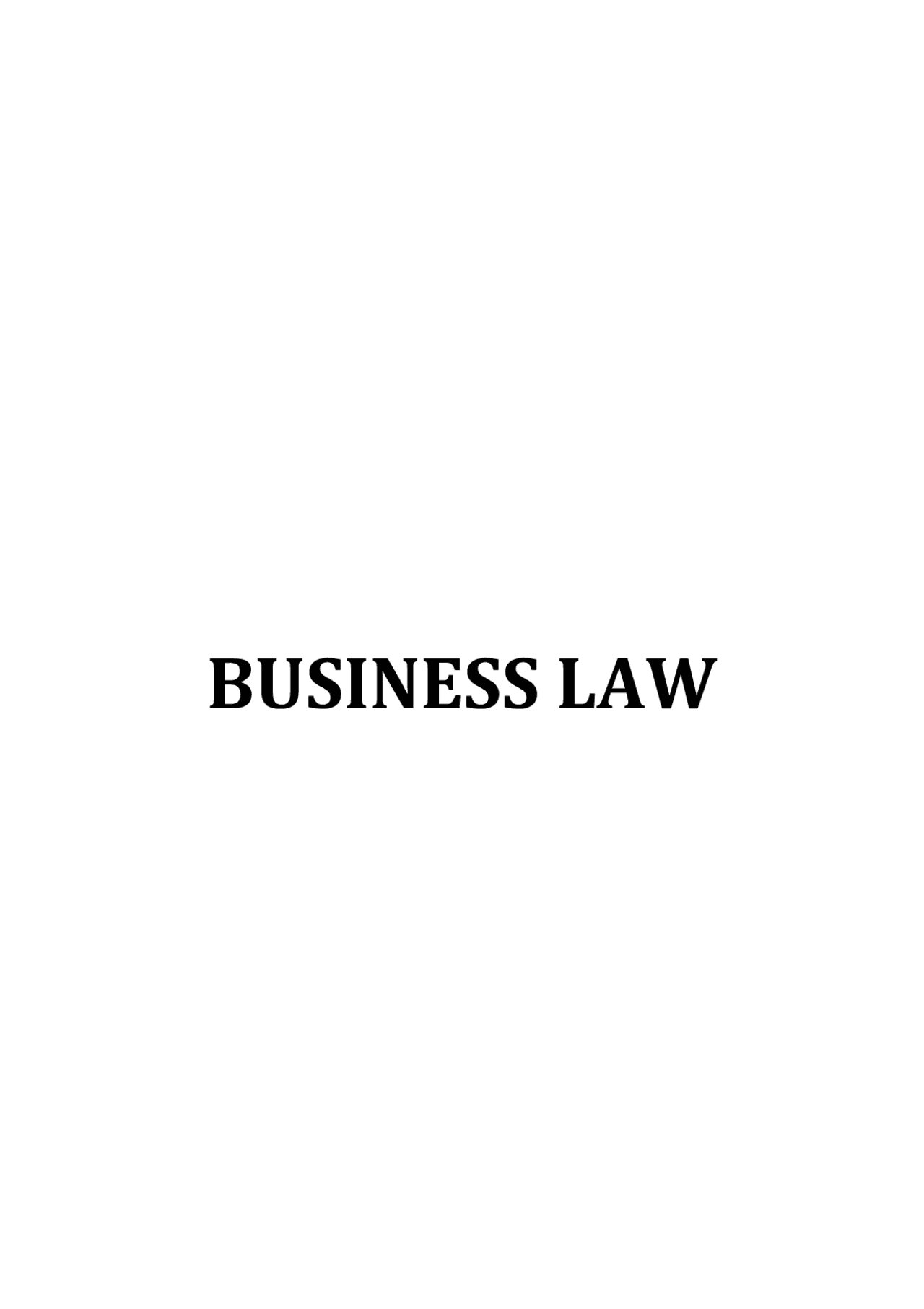 Apunts Fundamentals Private And Business Law Business Law Part Docsity