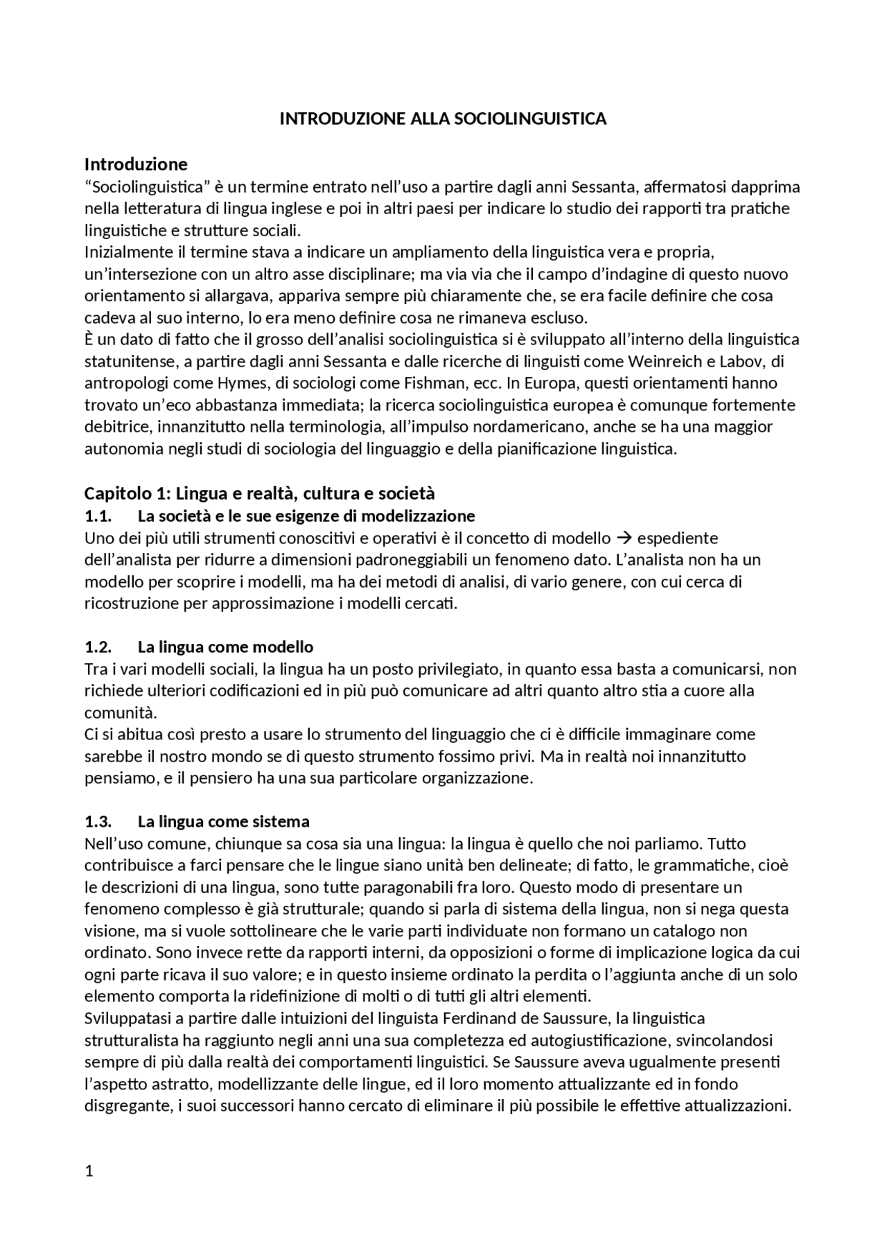 Introduzione Alla Sociolinguistica Cardona Docsity