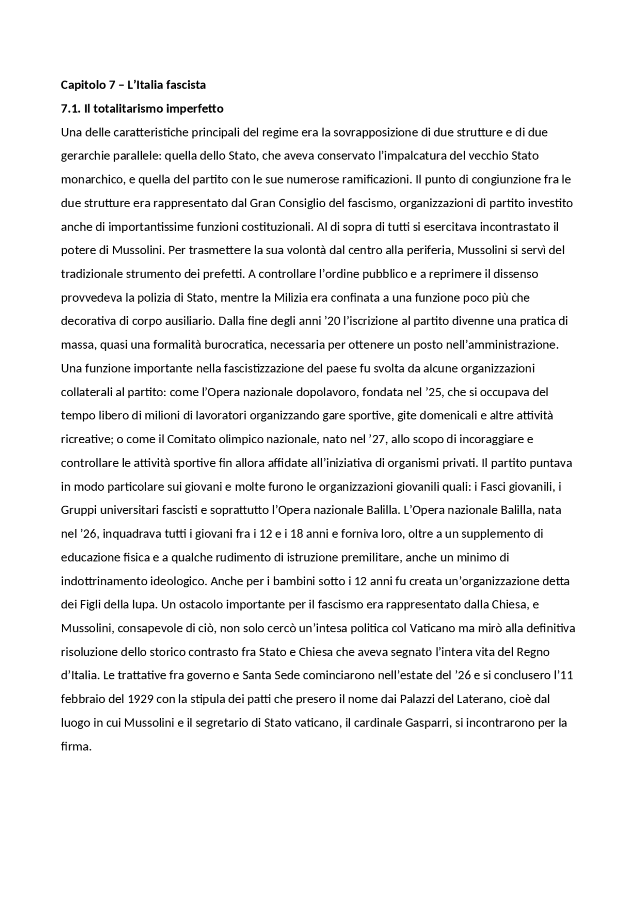 Storia Contemporanea Docsity