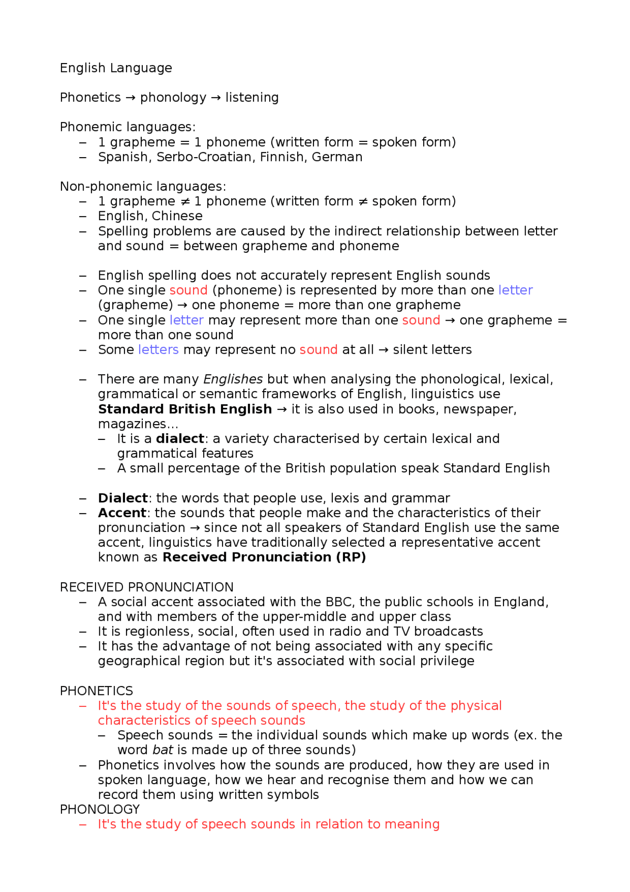 The Frameworks Of English Phonetics Docsity