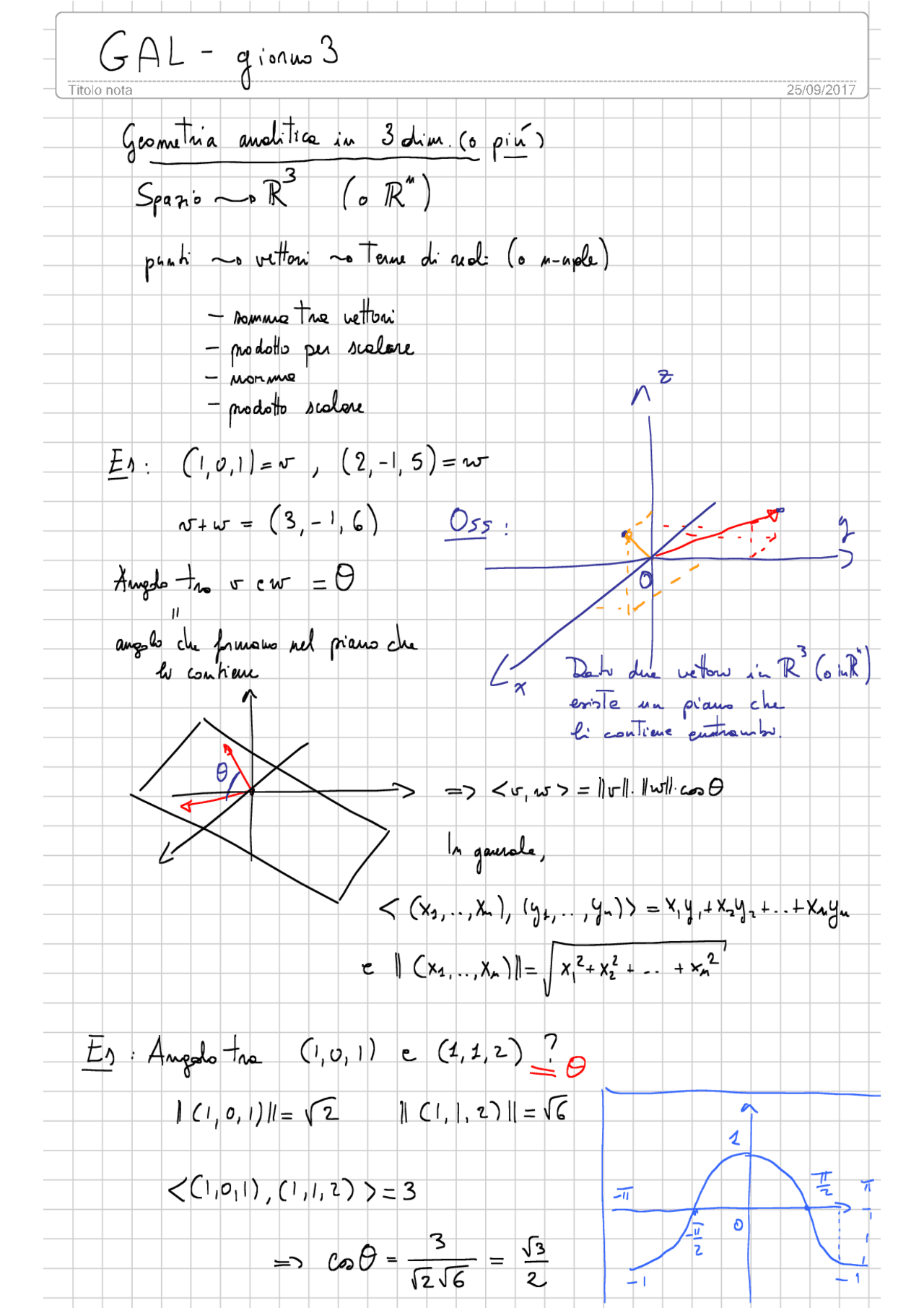 Geometria E Algebra Lineare Docsity